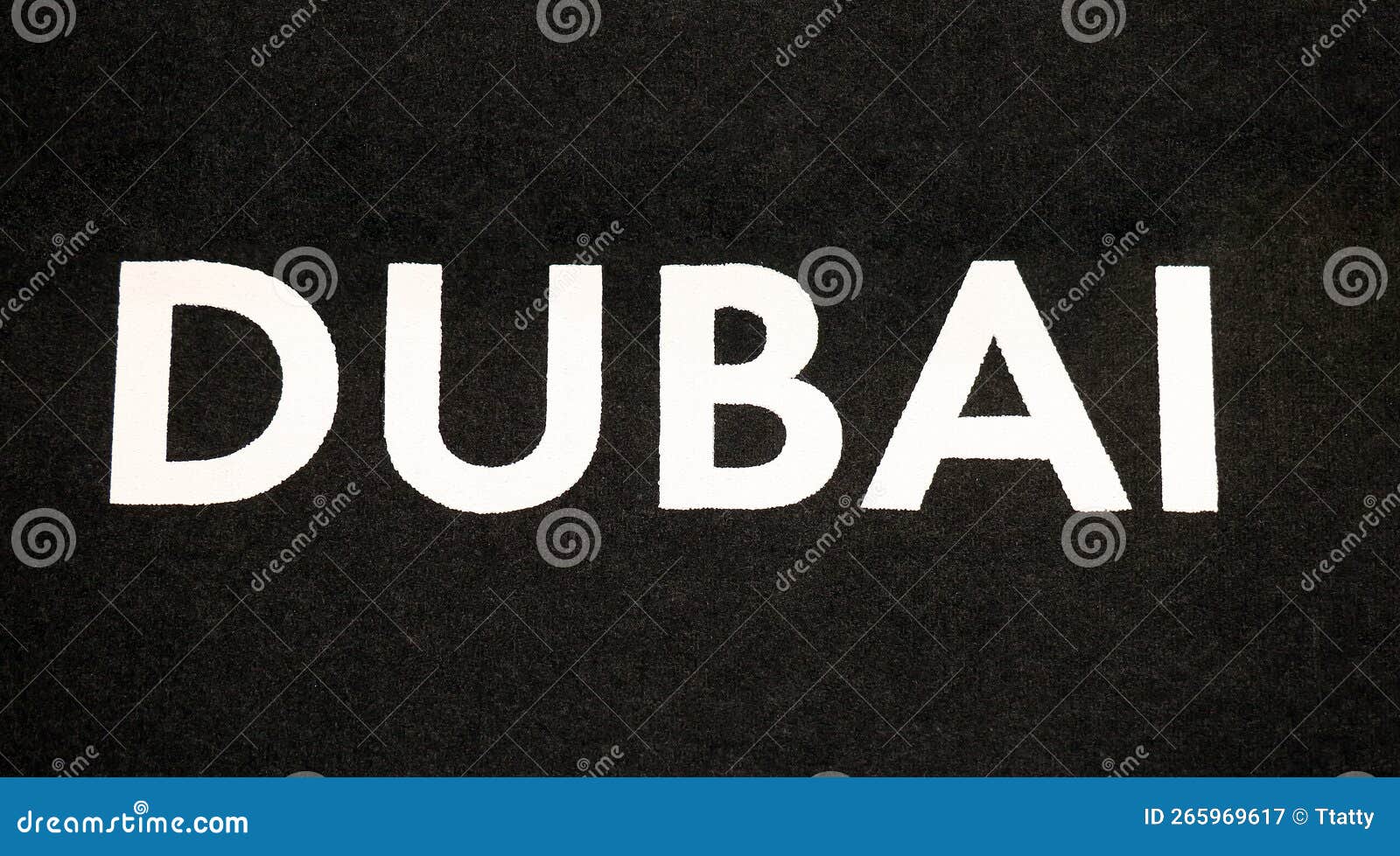 Dubai text on textile stock image. Image of painted - 265969617
