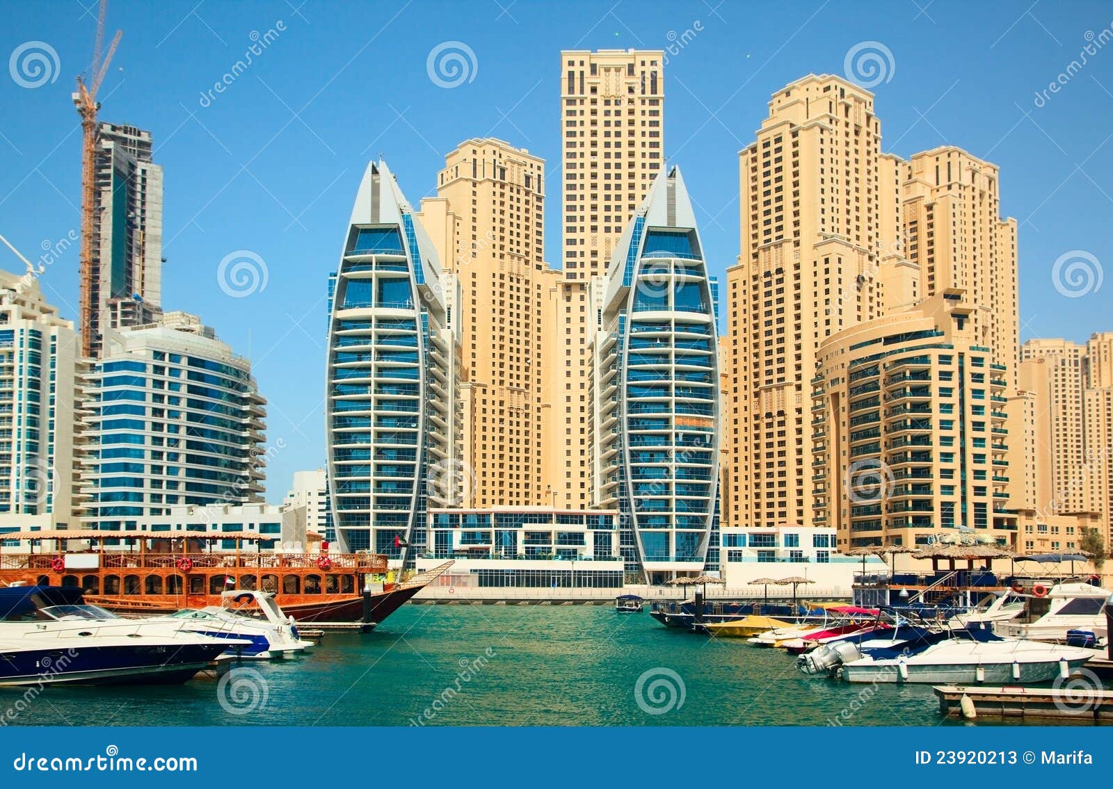 Dubai. Town Scape at Summer Stock Image - Image of luxury, building ...