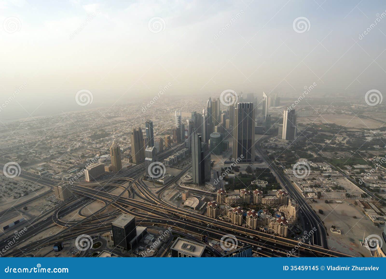 Dubai, UAE. Aerial view stock image. Image of cities - 35459145