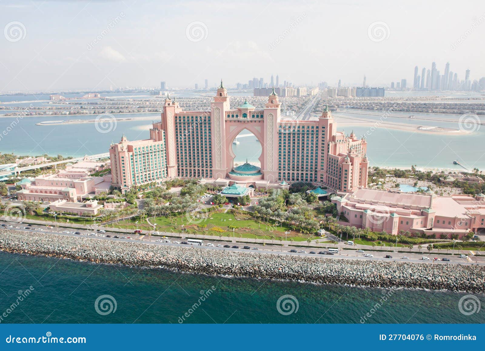 Dubai, UAE. Atlantis Hotel from Above Editorial Photo - Image of island ...