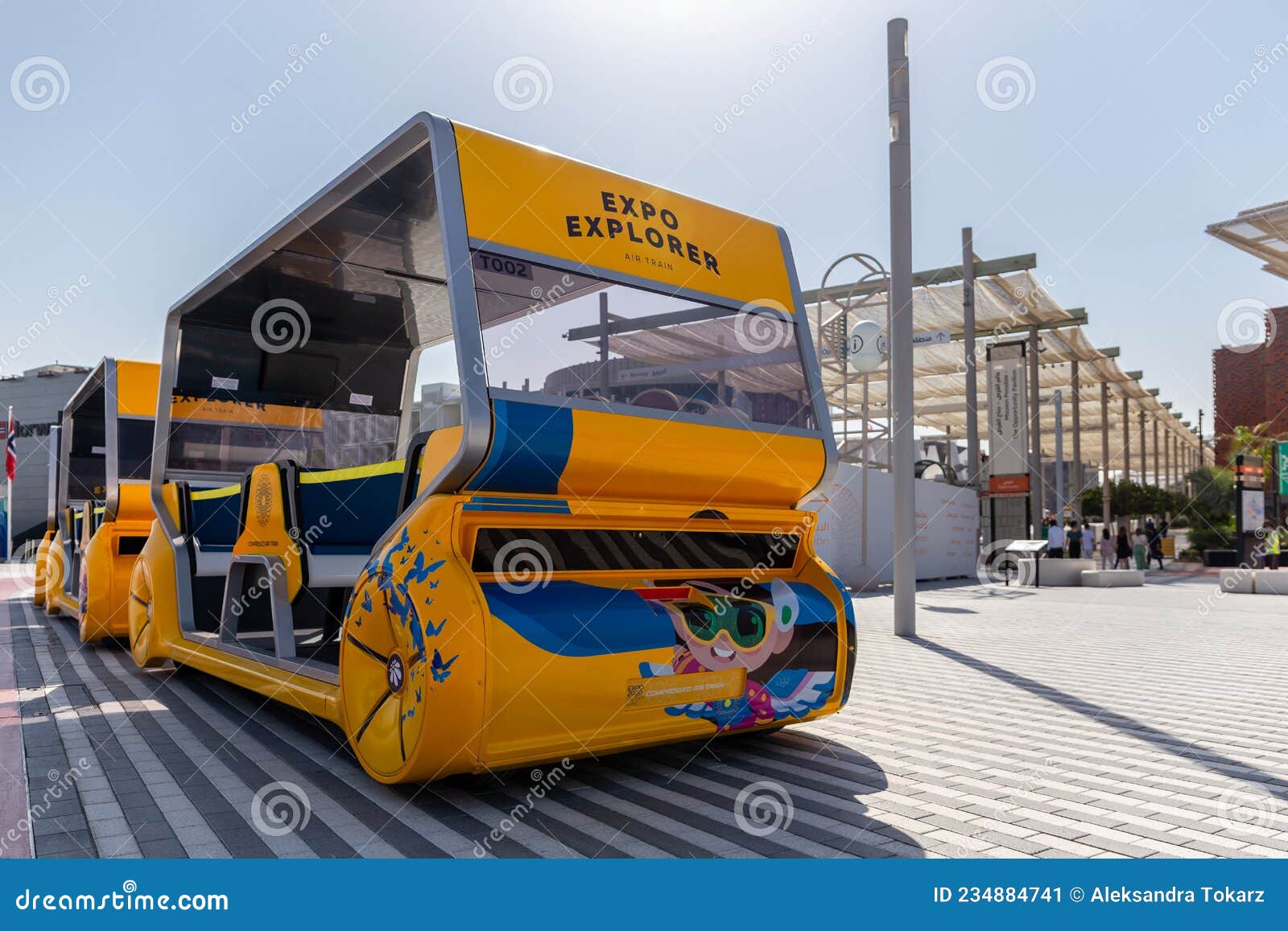 Expo 2020 Dubai - Expo Explorer Yellow Compressed Air Train. Editorial ...