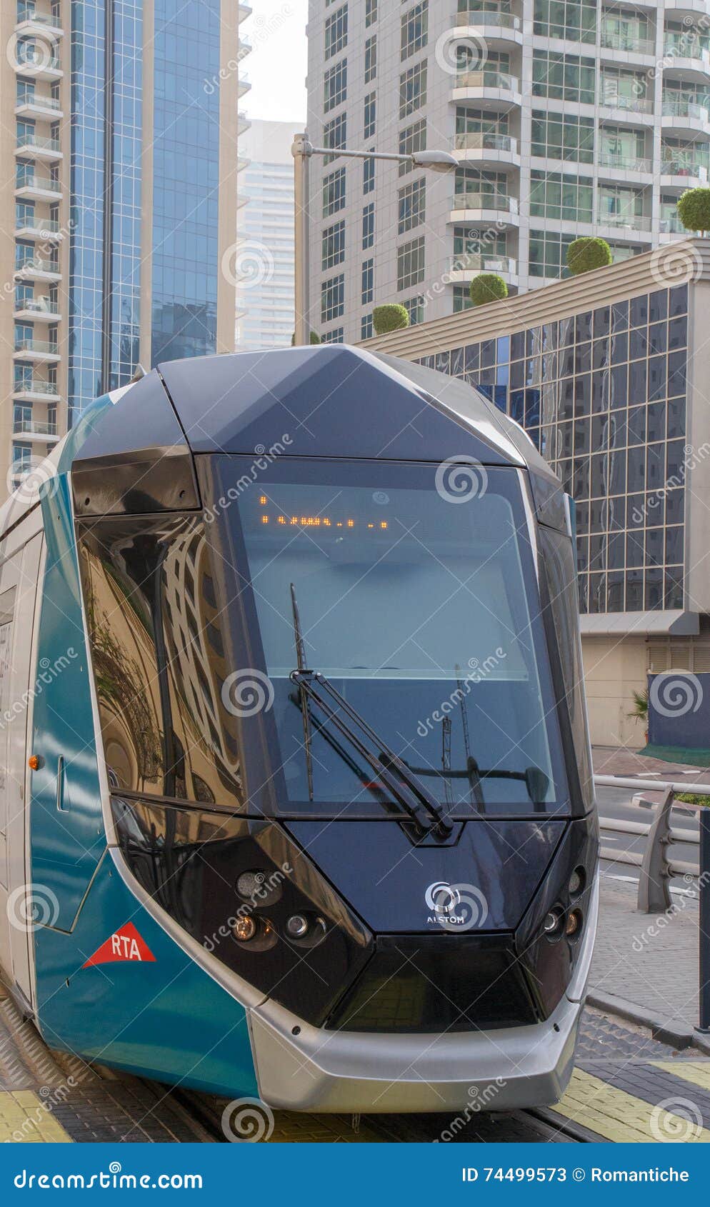 DUBAI, UAE - MAY 11, 2016: Tram Editorial Stock Photo - Image of sight ...