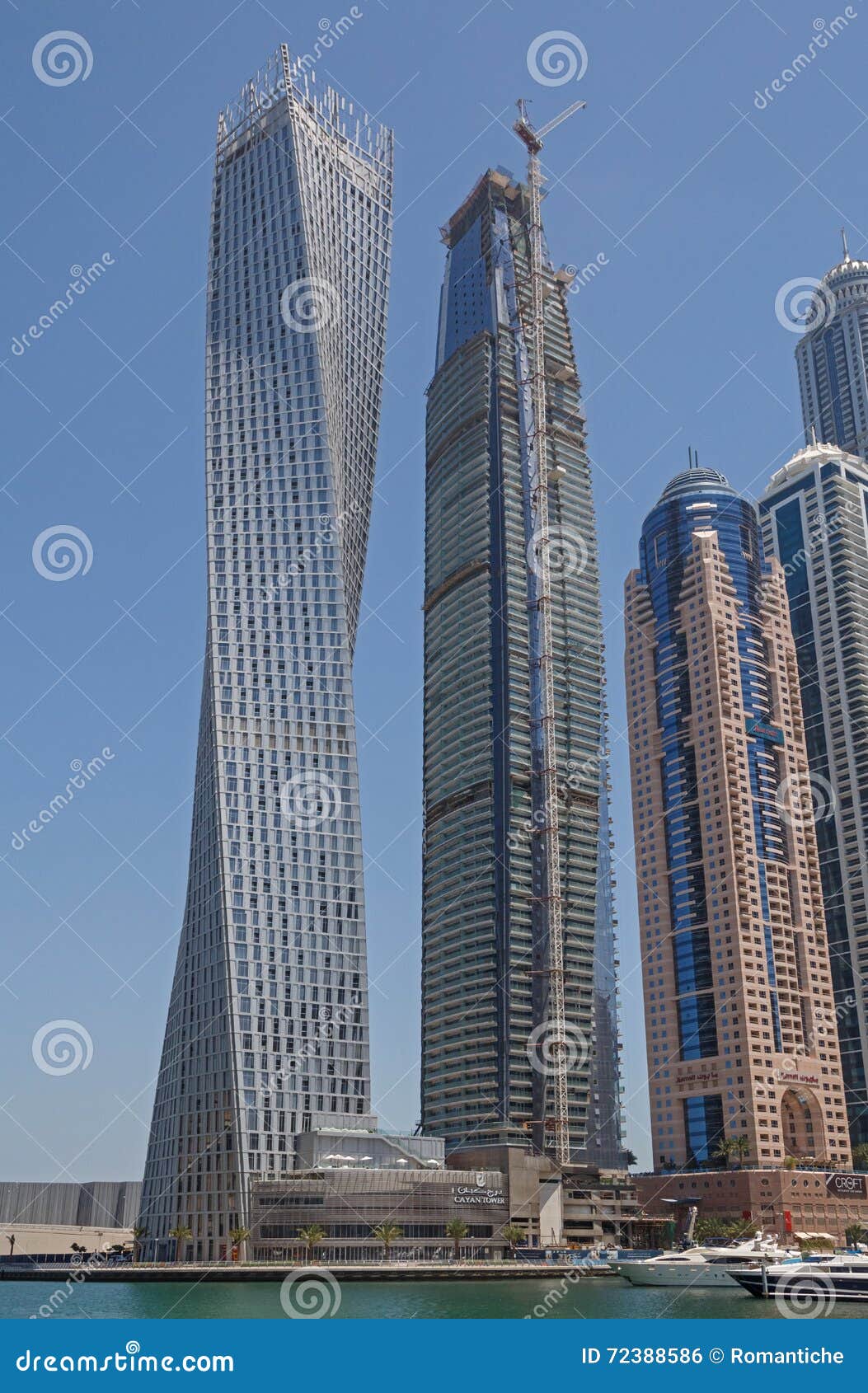 DUBAI, UAE - MAY 15, 2016: View on Cayan Tower Editorial Photo - Image ...