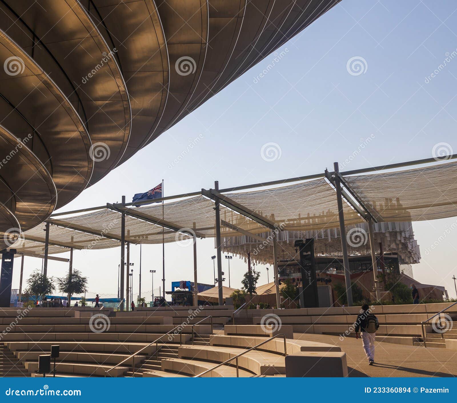 Dubai, UAE - 10.16.2021 Visitors at the Mobility Pavilion at EXPO 2020 ...