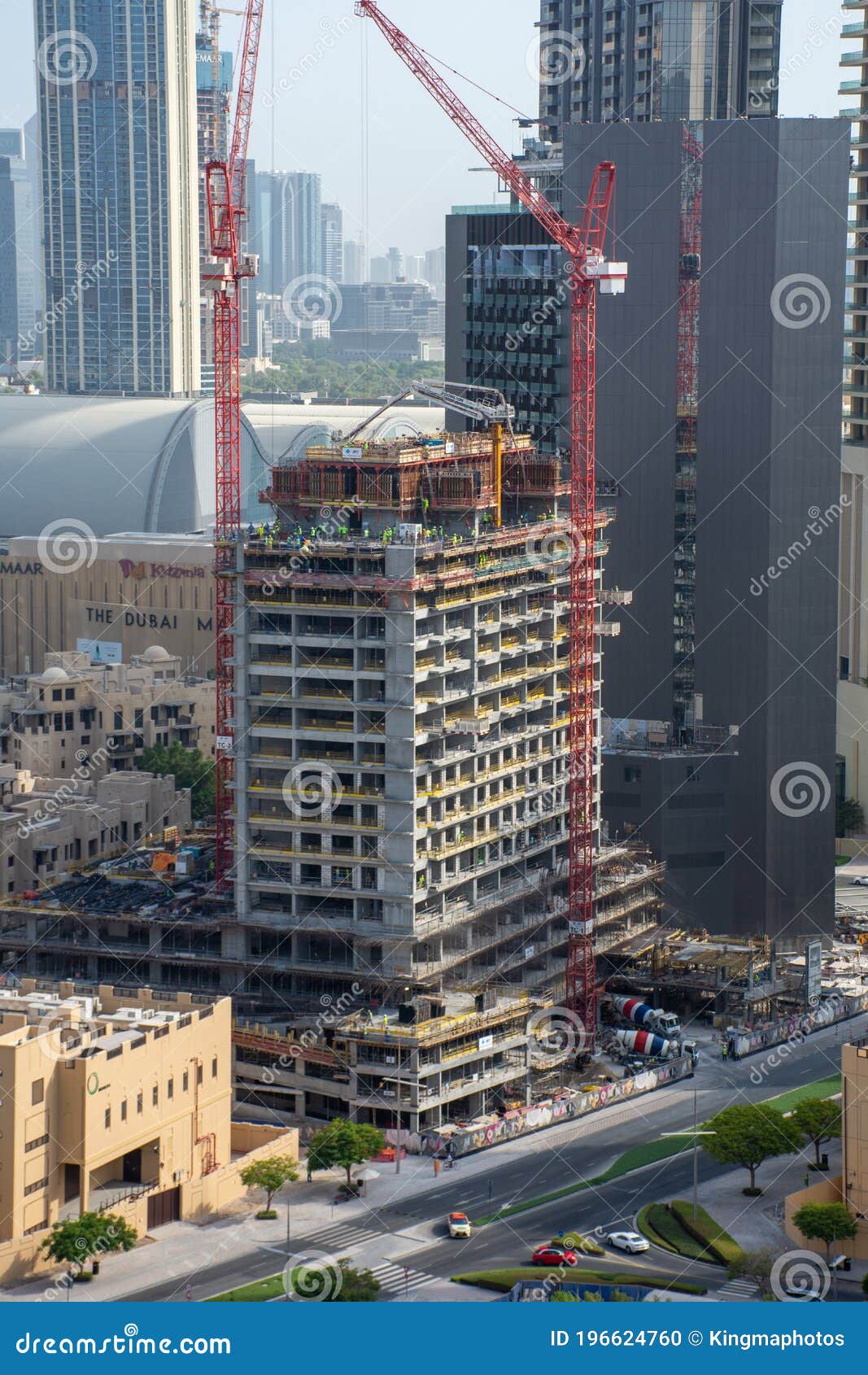 Dubai, United Arab Emirates High Rise Contruction Projects in Downtown ...