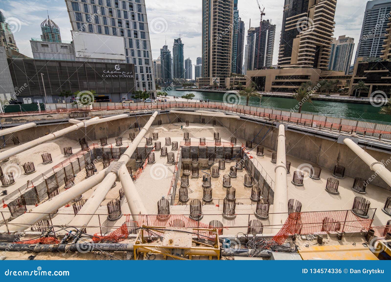 Dubai, United Arab Emirates - October, 2018: Construction of New ...