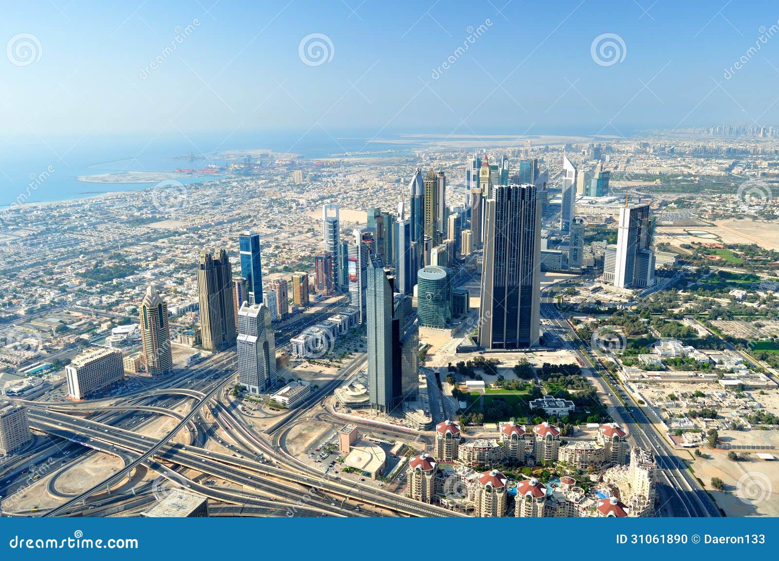 Dubai View. stock photo. Image of high, color, building - 31061890