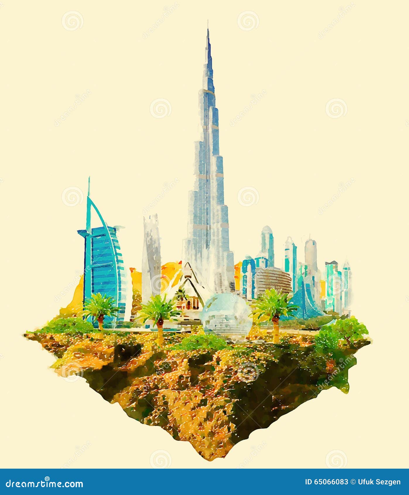 Dubai Cartoon Vector | CartoonDealer.com #65066083