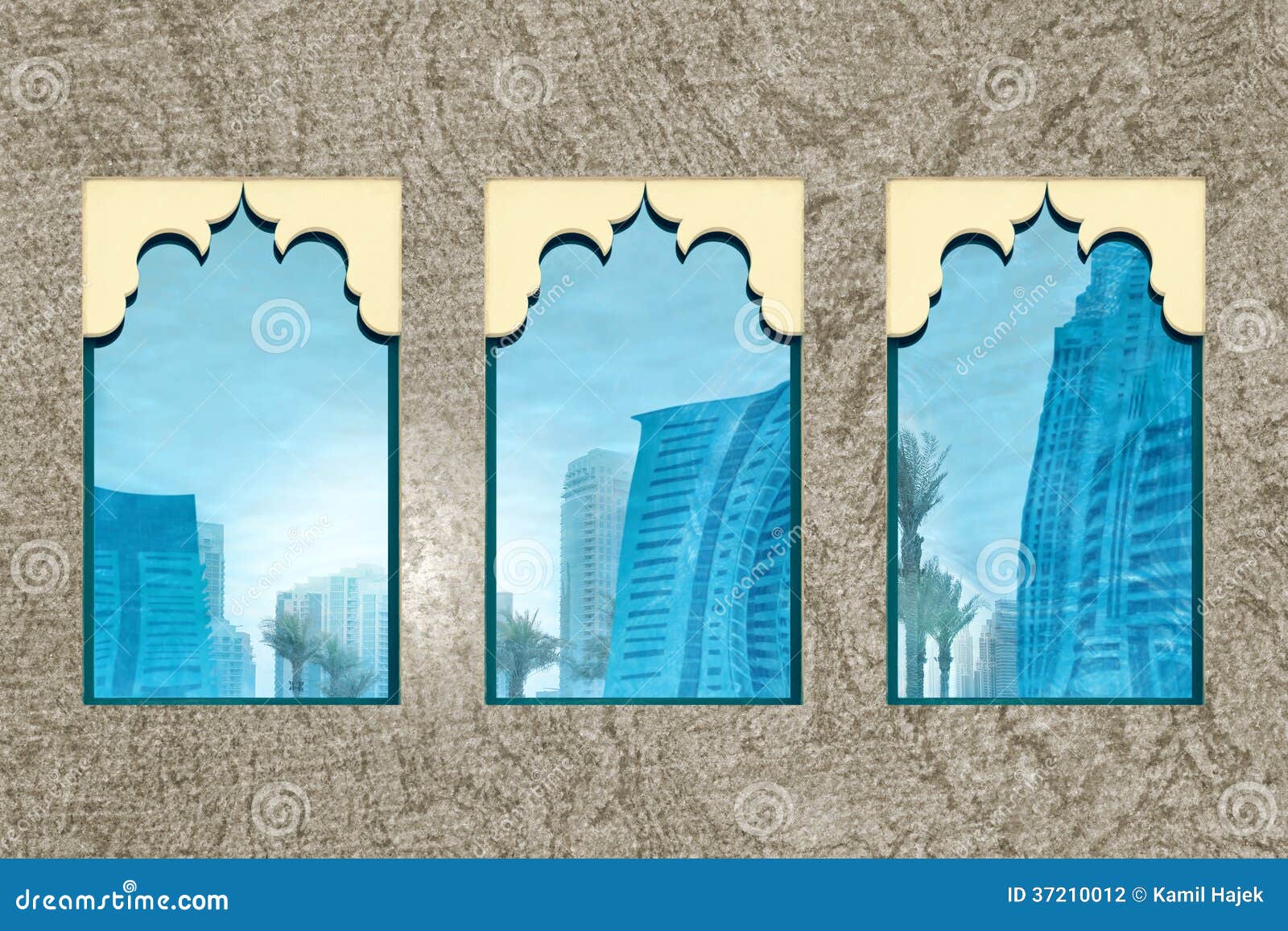 Dubai Window Reflections stock photo. Image of urban - 37210012