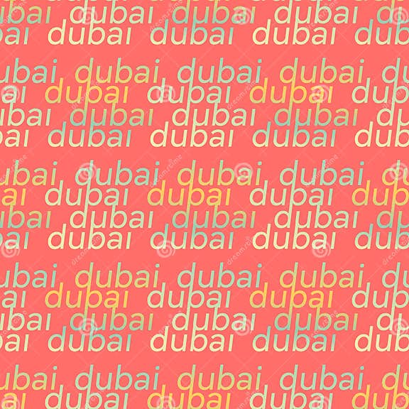 Dubai seamless pattern stock vector. Illustration of print - 110889882