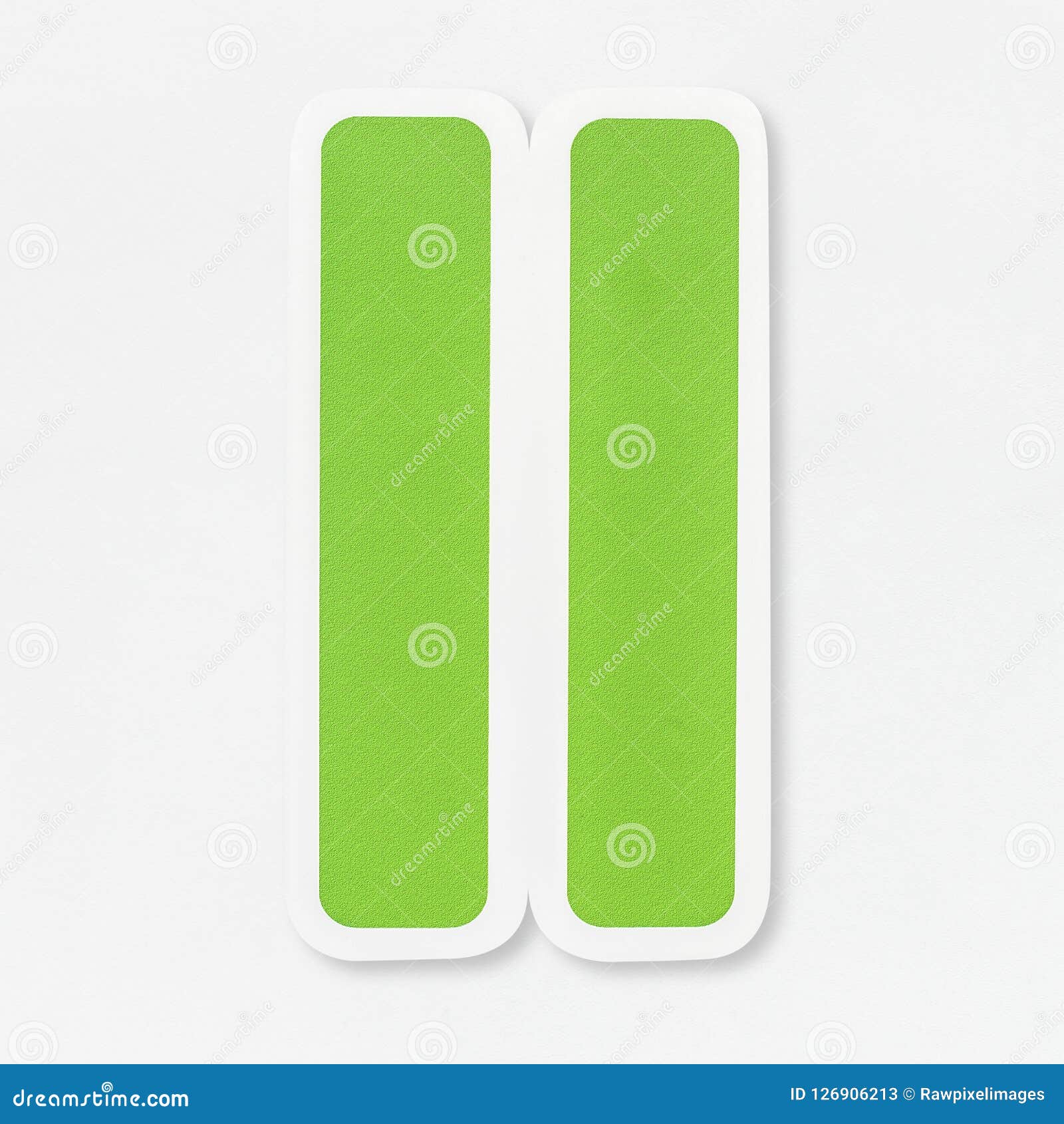 Dubbel Vertikal Linje Isolerad Teckensymbol Stock Illustrationer ...