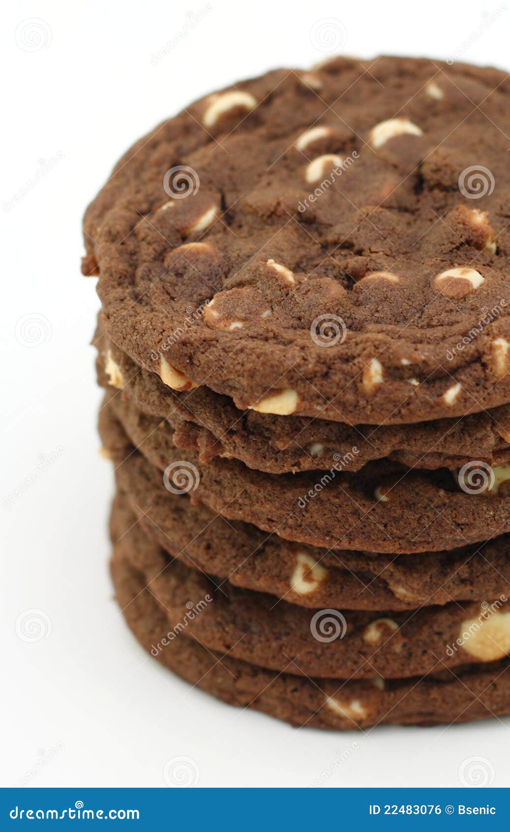 Dubbele chocoladekoekjes stock foto. Image of achtergrond - 22483076