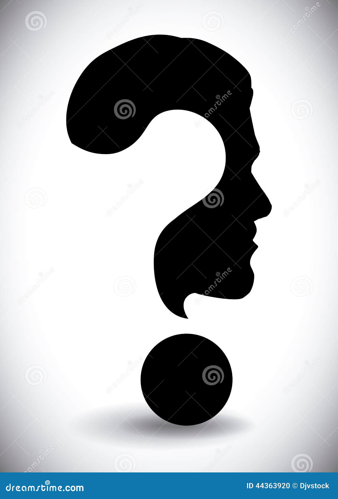 Dubbio illustrazione vettoriale. Illustrazione di enigma - 44363920