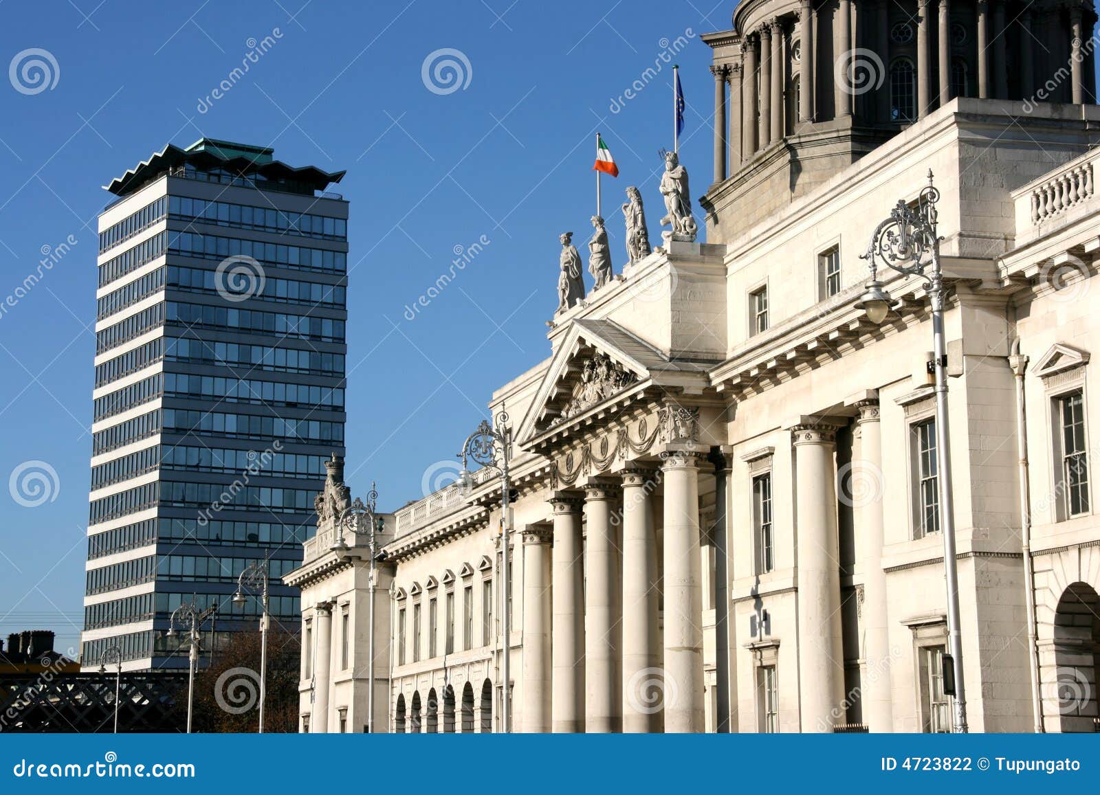 Dublin stock photo. Image of landmark, tall, building - 4723822