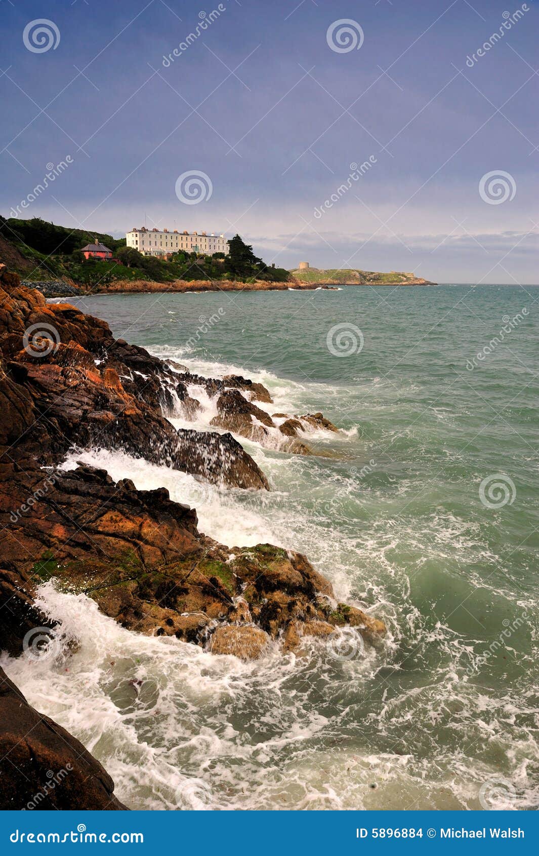 Dublin Bay stock photo. Image of rocks, seashore, shoreline - 5896884