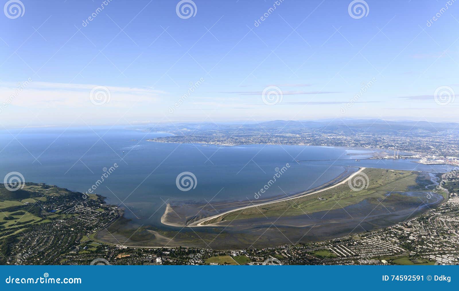 Dublin Bay, Ireland stock image. Image of urban, ireland - 74592591