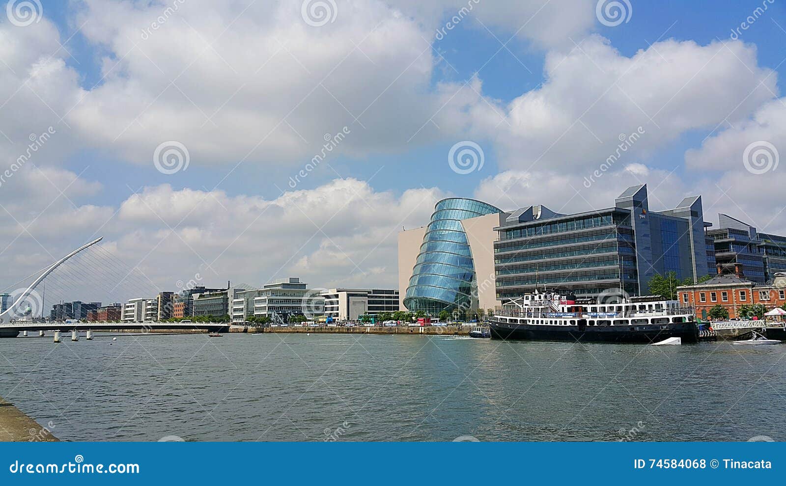 Dublin Bridge editorial stock photo. Image of skyline - 74584068
