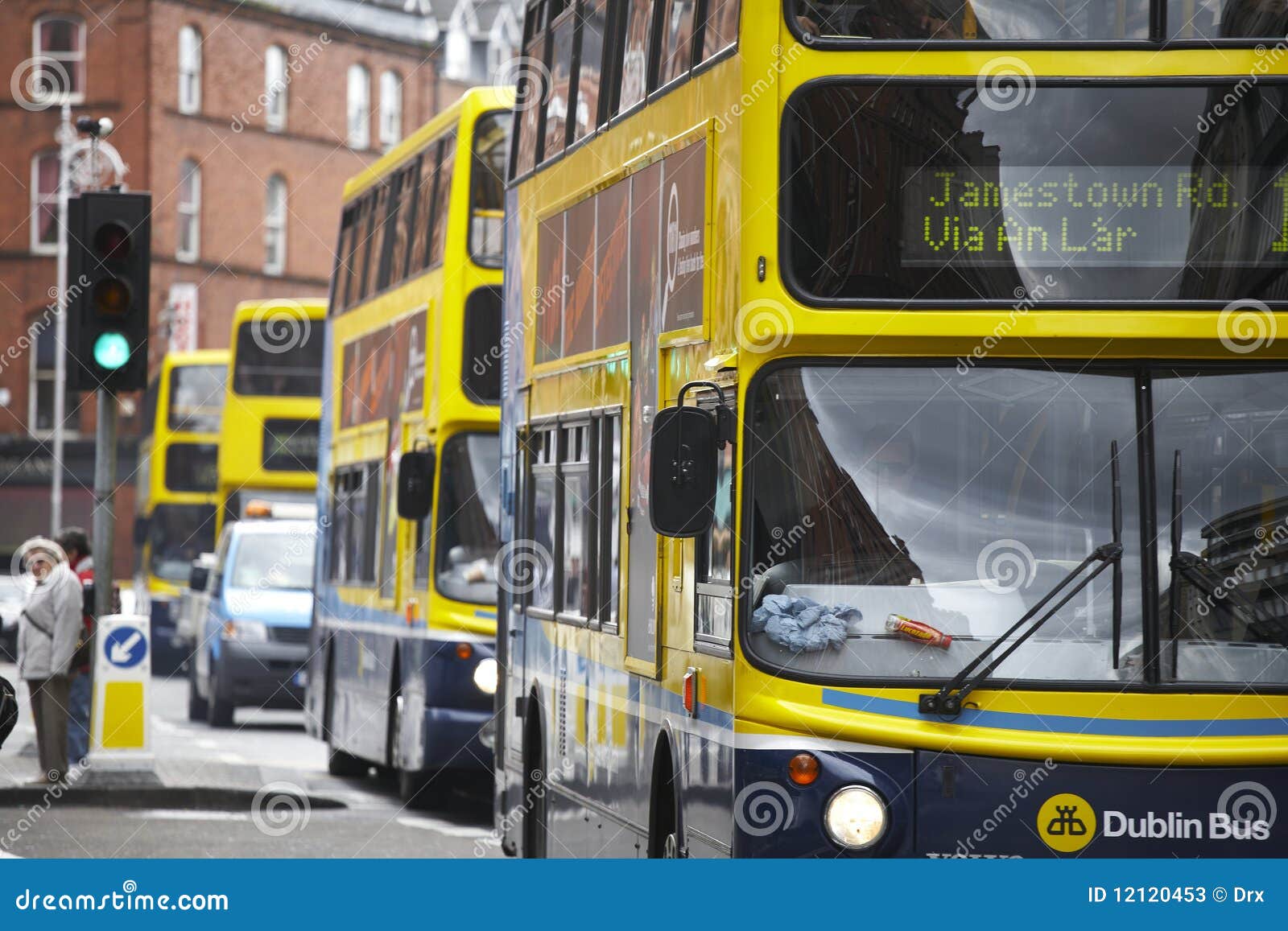Dublin bus editorial stock photo. Image of commuters - 12120453