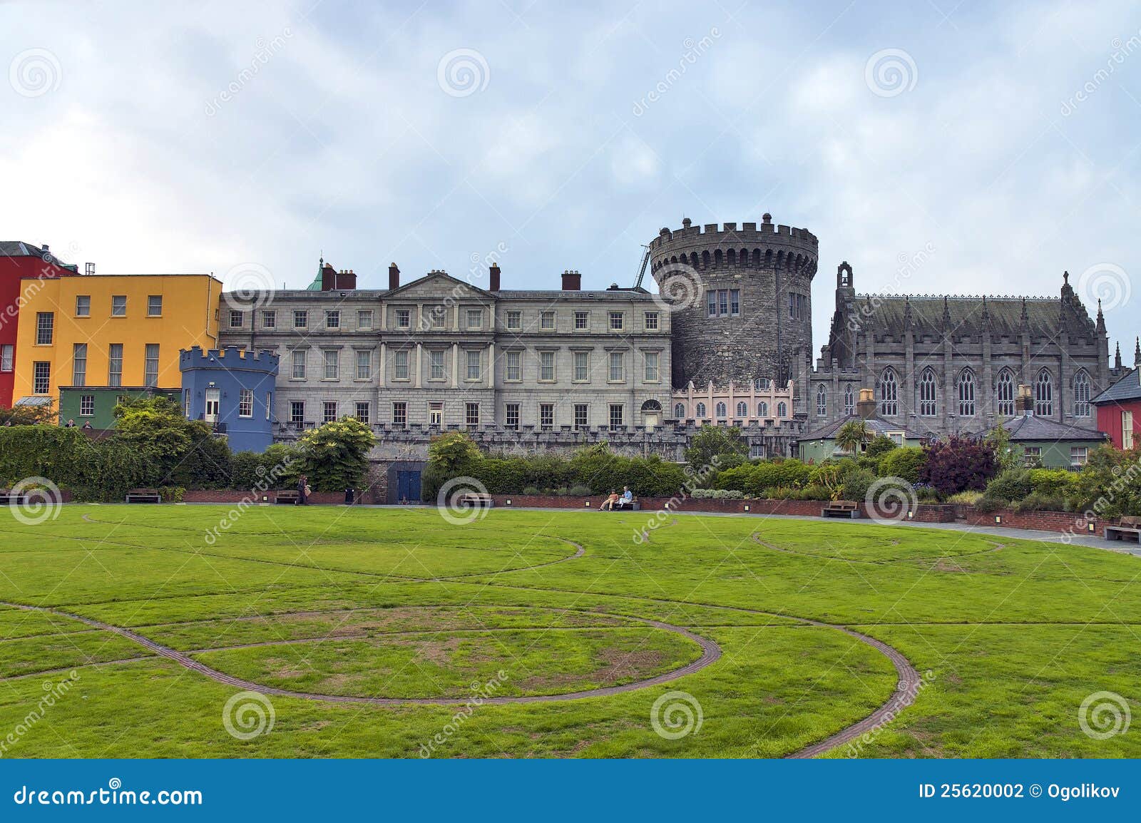 Dublin Castle stock photo. Image of irish, capital, grass - 25620002