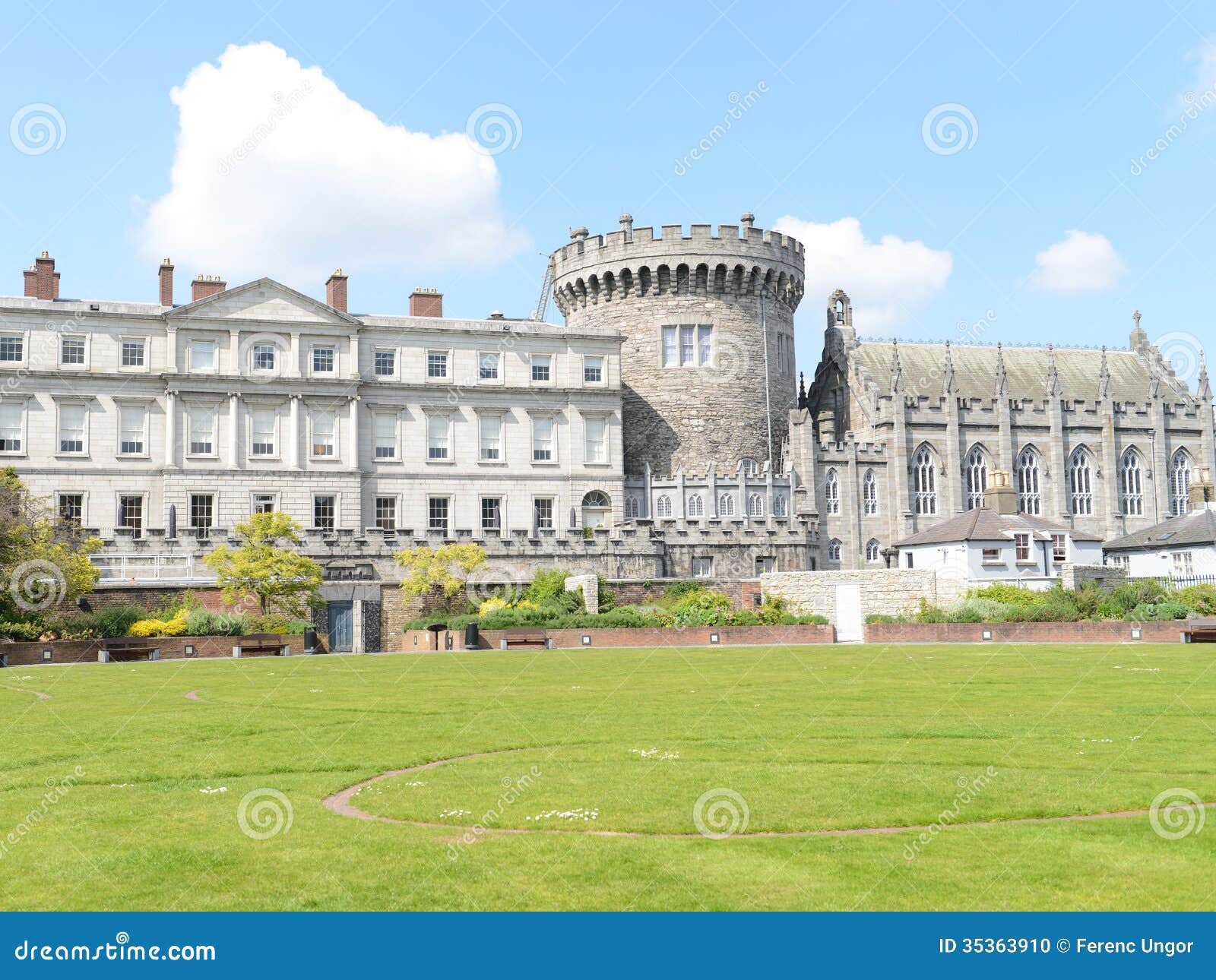 Dublin Castle stock photo. Image of famous, record, tower - 35363910