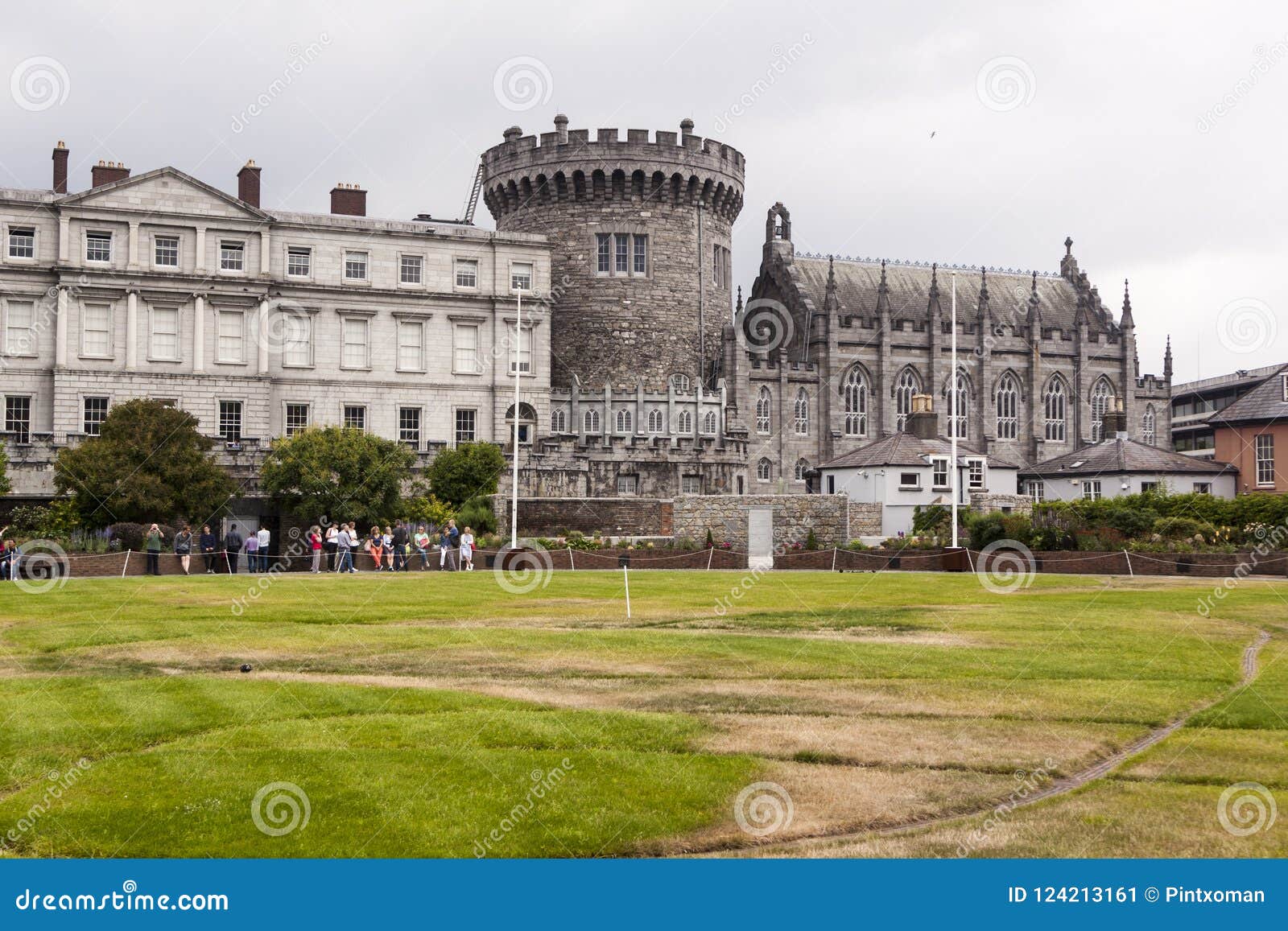 Dublin Castle, in Dublin, Ireland Stock Image - Image of dublin, bridge ...