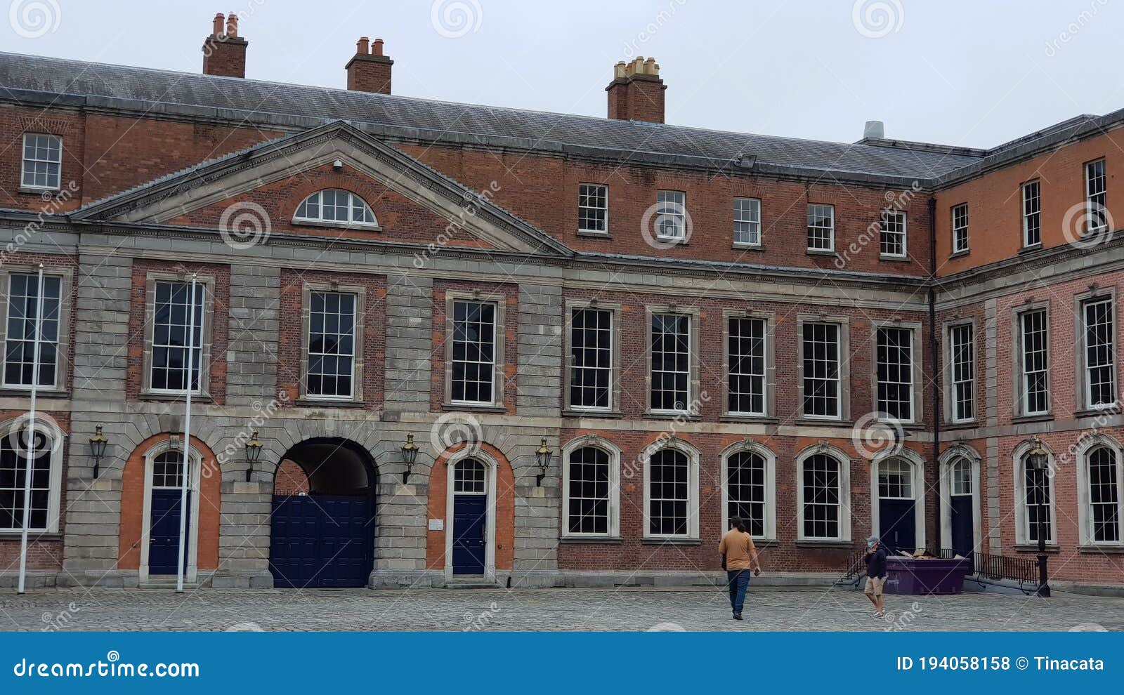 Dublin Castle in Dublin Ireland. Interior Courtyard Editorial Stock ...