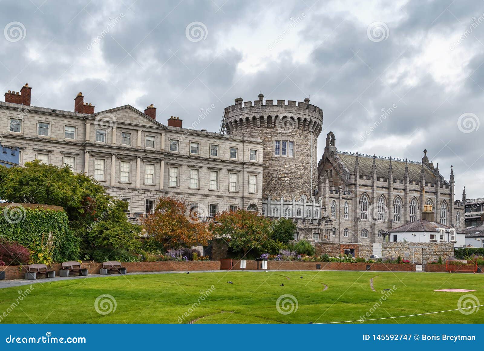Dublin castle, Ireland stock image. Image of medieval - 145592747