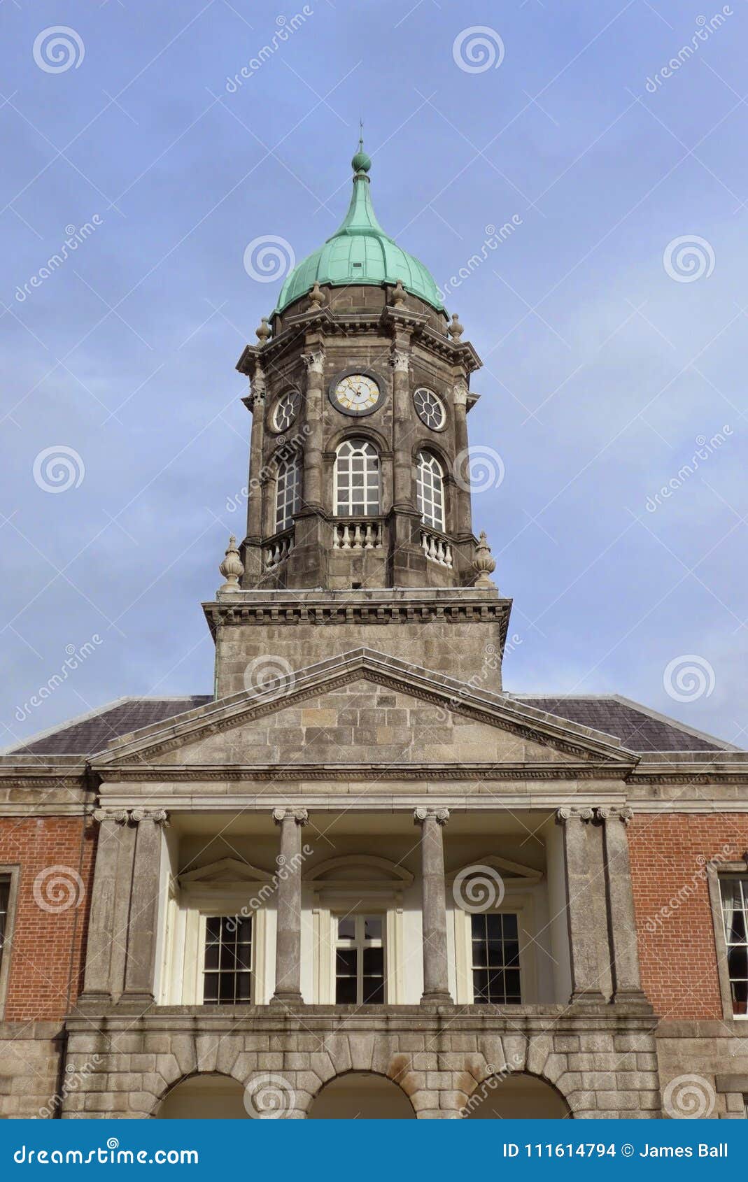 Dublin Castle Tower stock photo. Image of blue, tower - 111614794