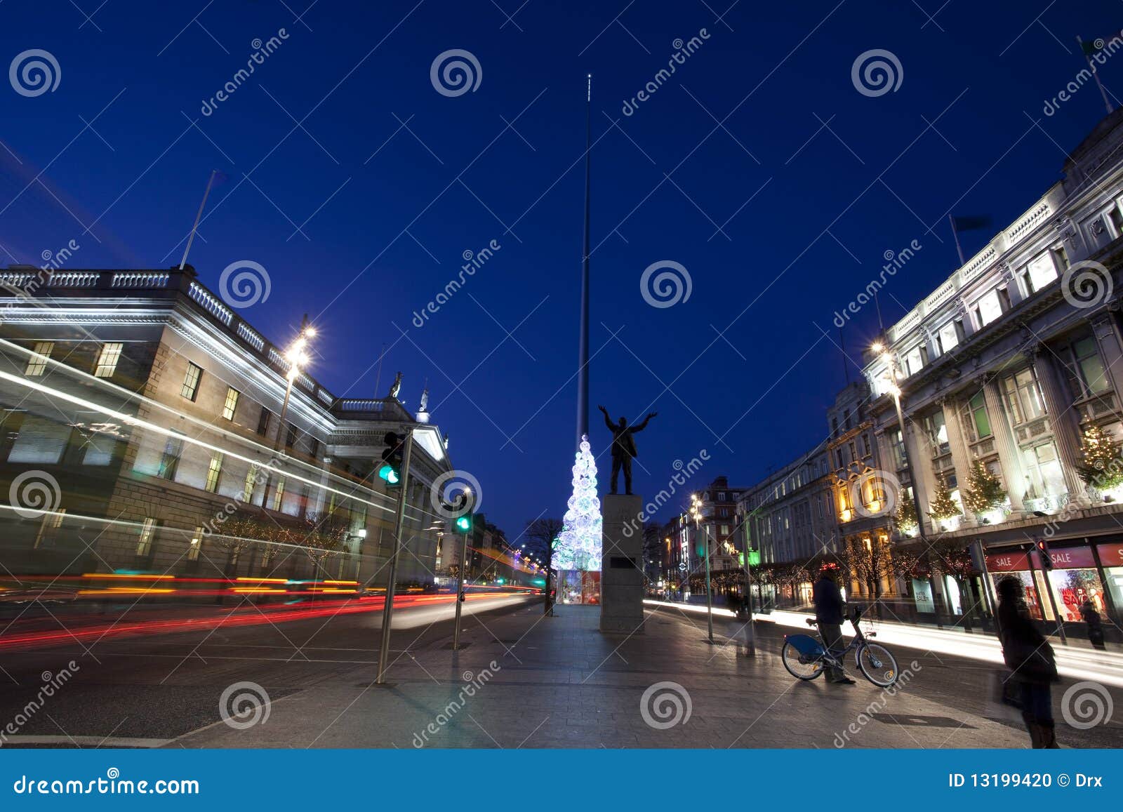 Dublin center O connell stock photo. Image of ireland - 13199420
