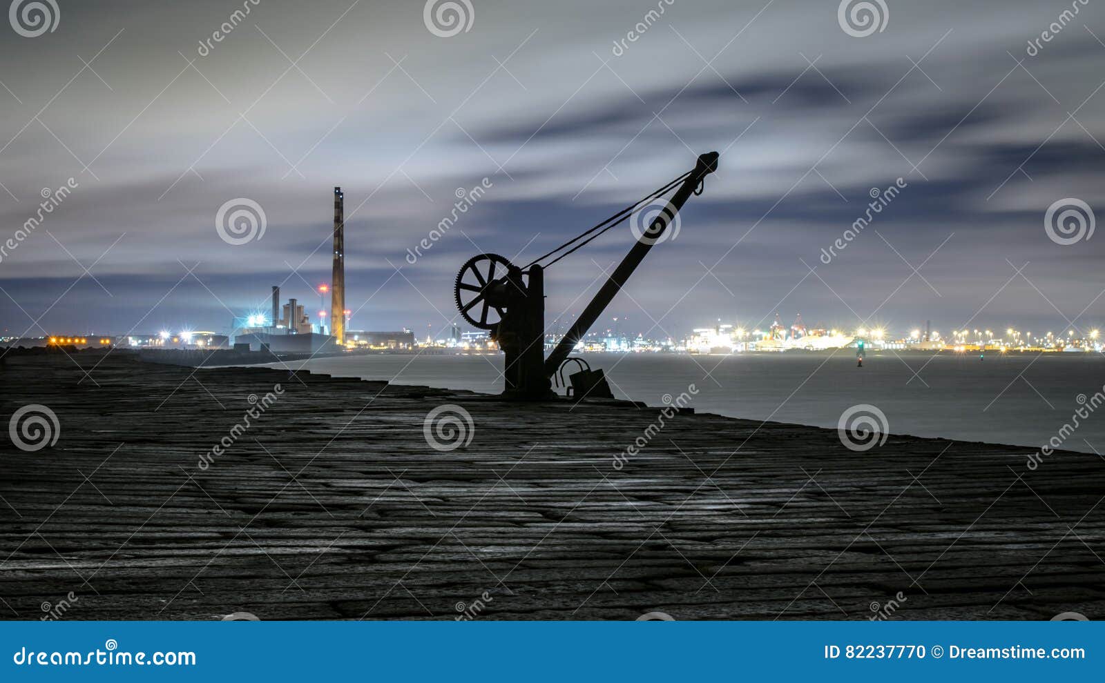 Dublin Docks, Poolbeg Lighthouse Stock Photo - Image of landscape, view ...