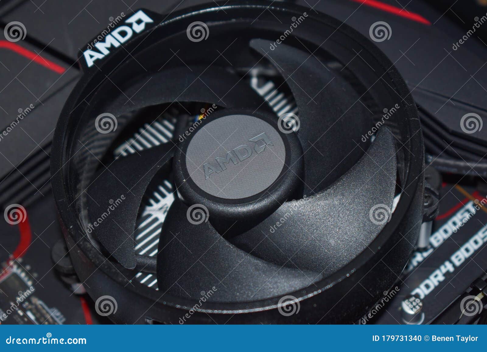 Dublin, Ireland - April 16th 2020: Close Up View of an AMD Ryzen ...