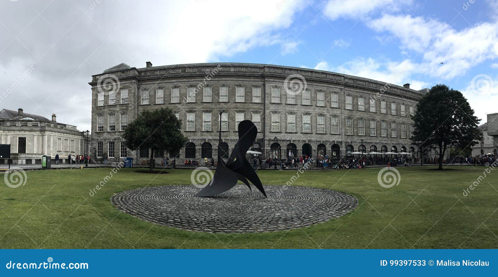 Dublin, Ireland - August 2, 2017: Building at Trinity College, a ...