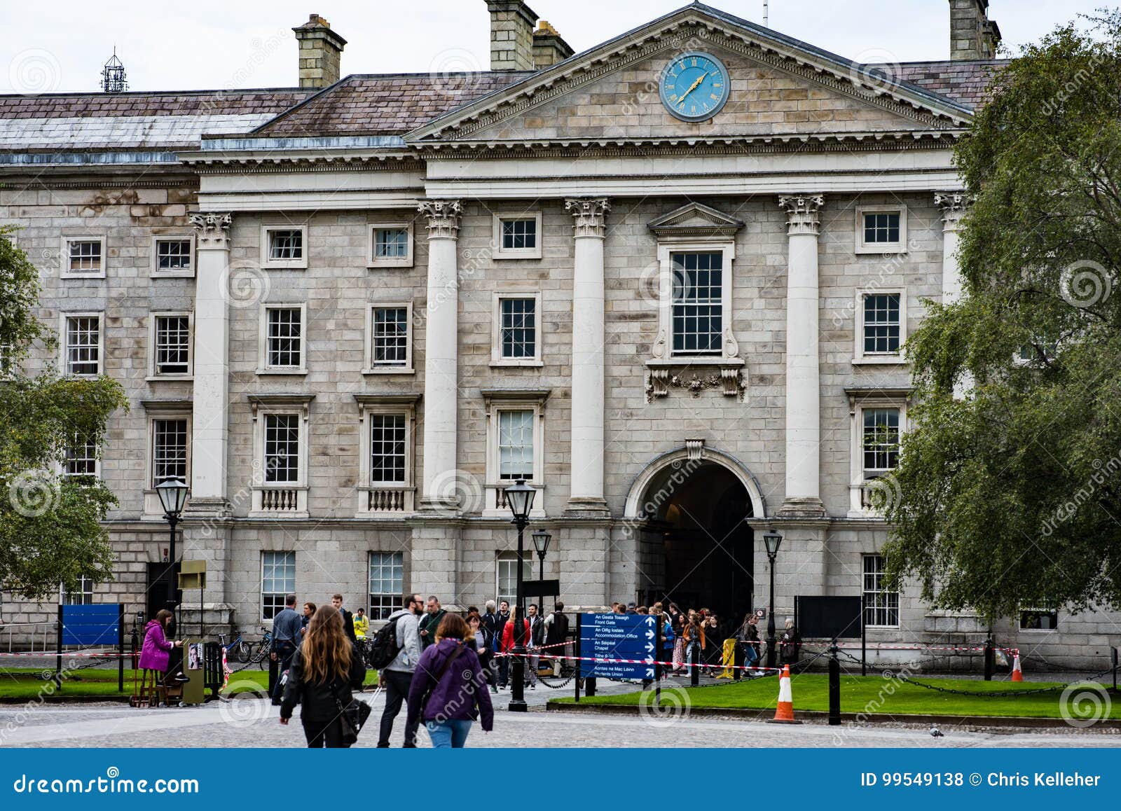 DUBLIN, IRELAND - AUGUST 30: Trinity College Campus, Dublin City ...