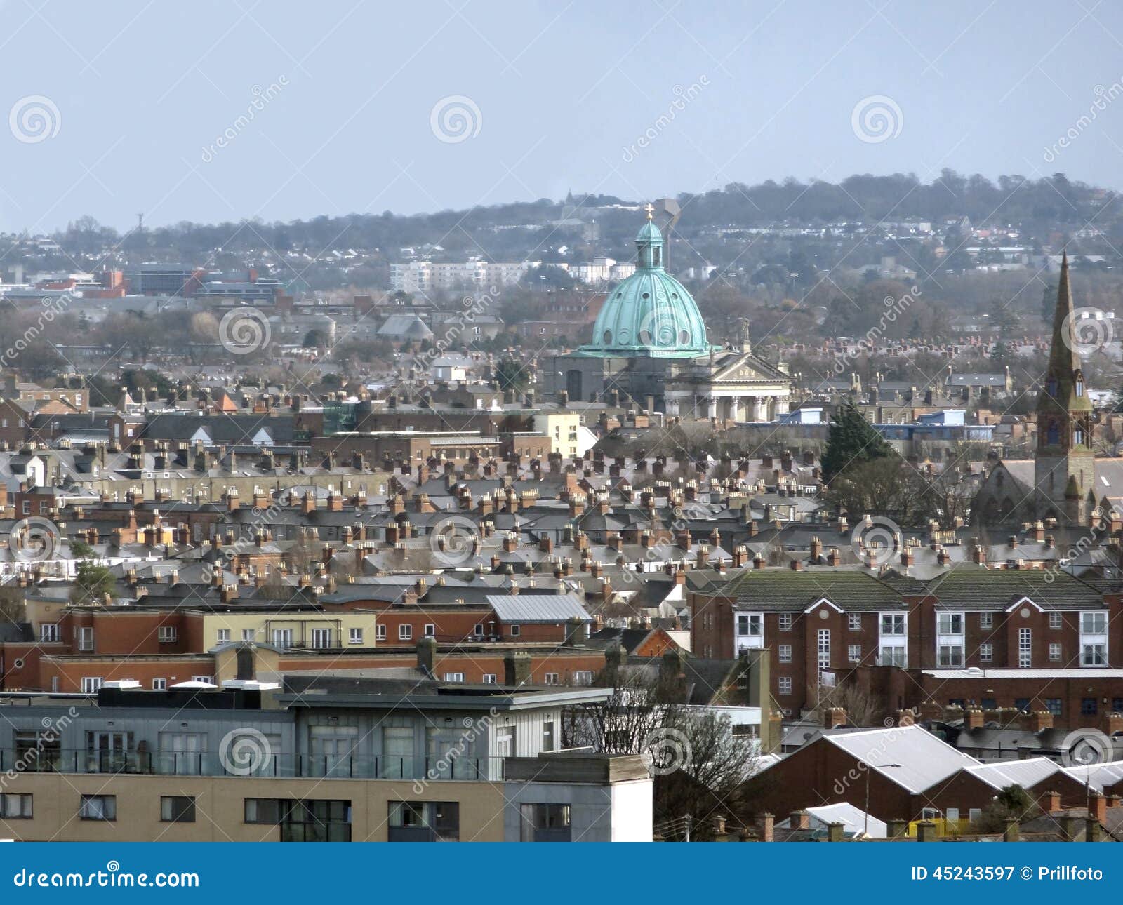 Dublin in Ireland stock image. Image of buildings, leinster - 45243597