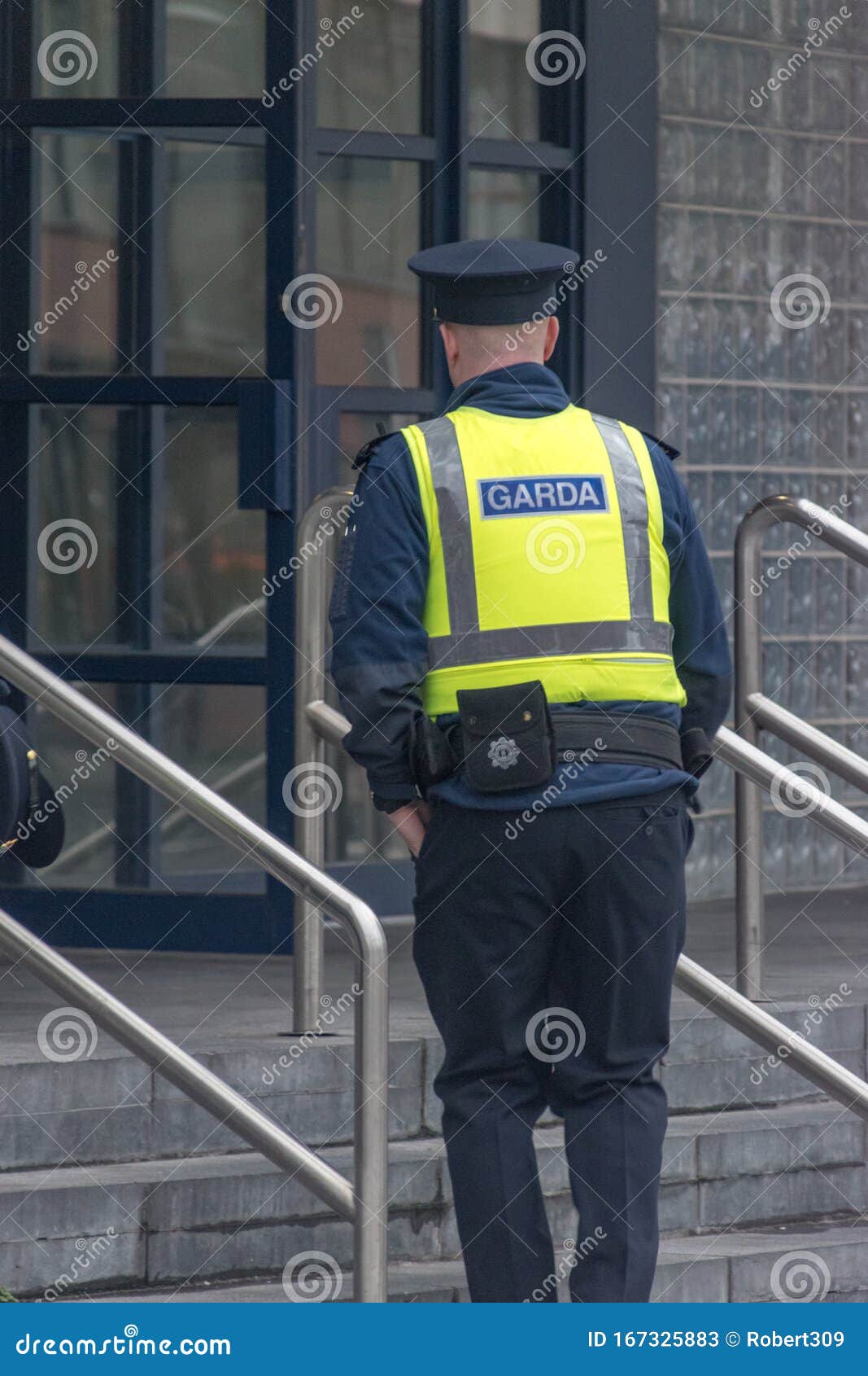 Irish policeman or garda editorial stock photo. Image of plaque - 167325883