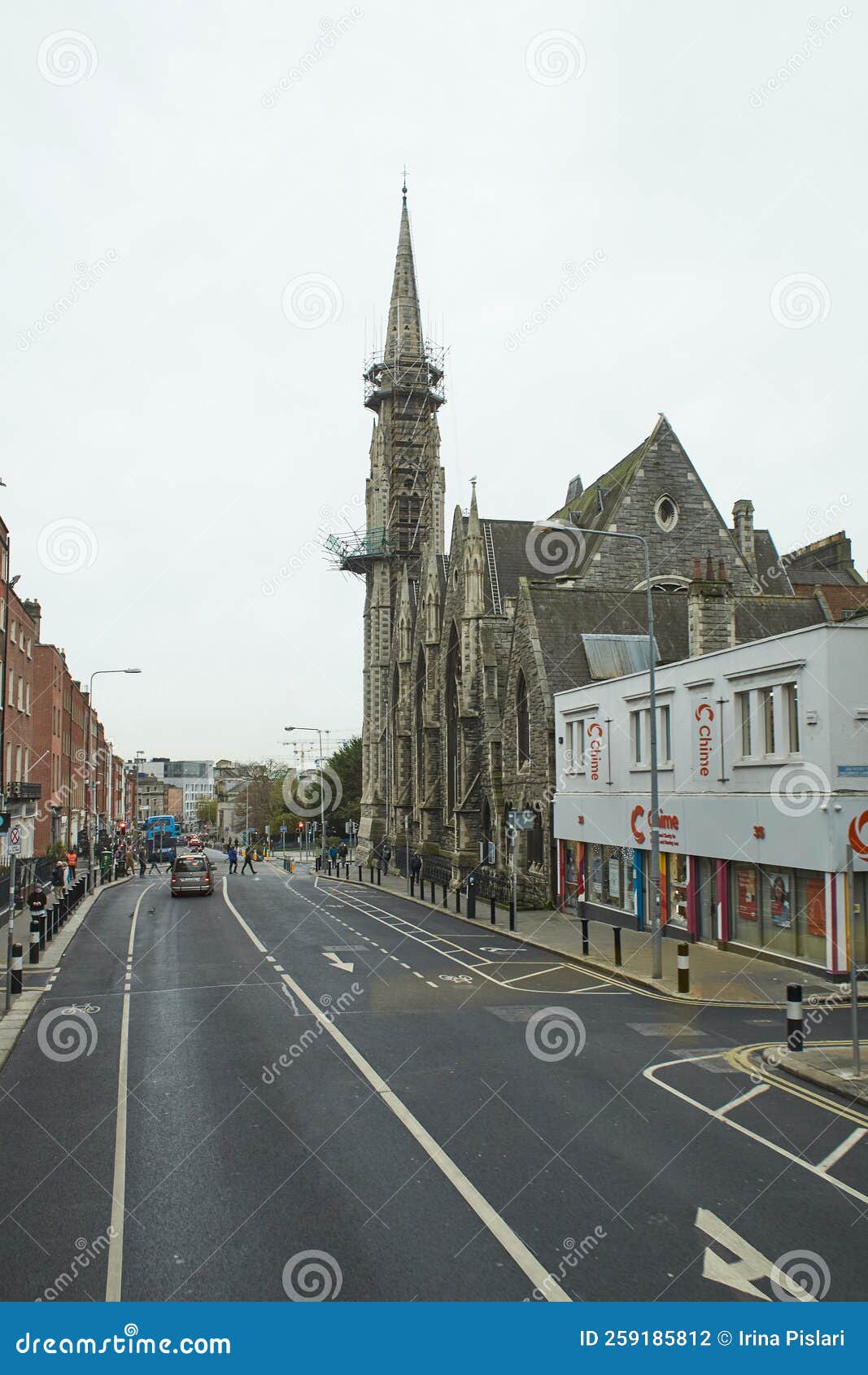 Dublin, Ireland - 12.03.2021: Dublin S Streets with Luas Editorial ...