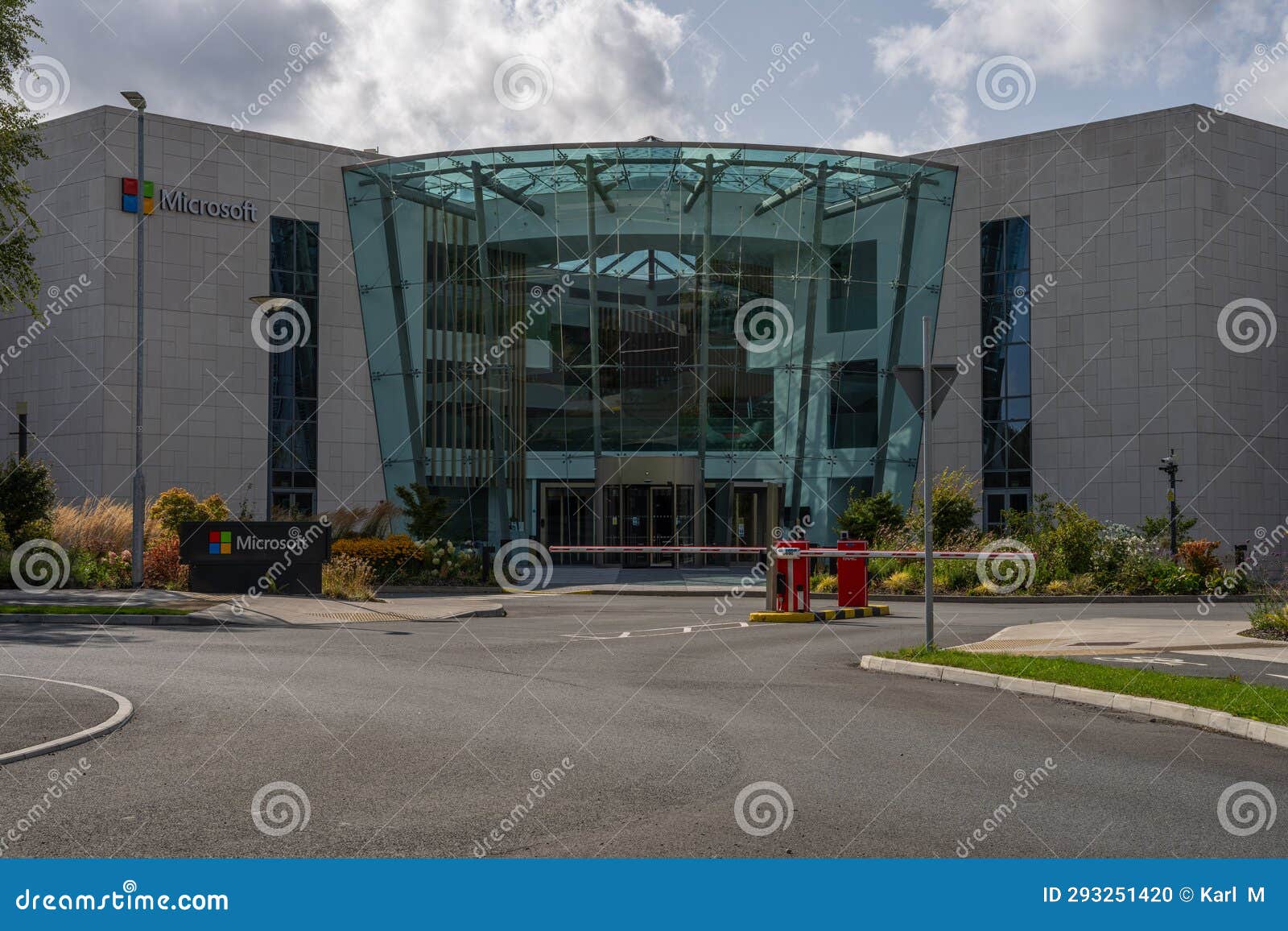 Dublin, Ireland, 21st August 2023. Microsoft Head Office in Dublin with ...