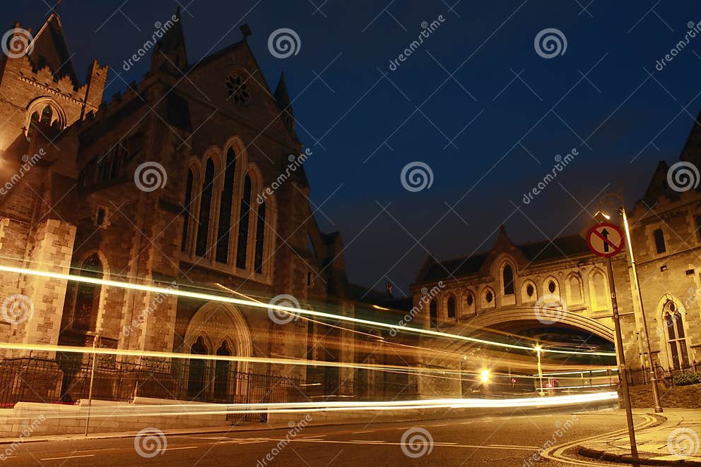 Dublin at Night stock photo. Image of building, lights - 11349030
