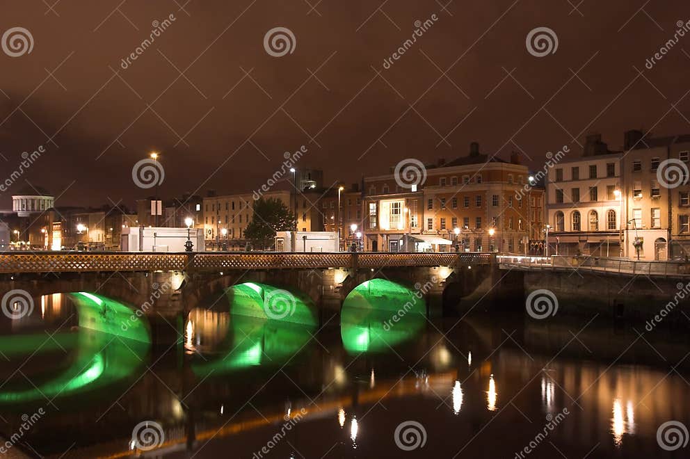 Dublin by Night stock photo. Image of travel, houses, nightlife - 2501038