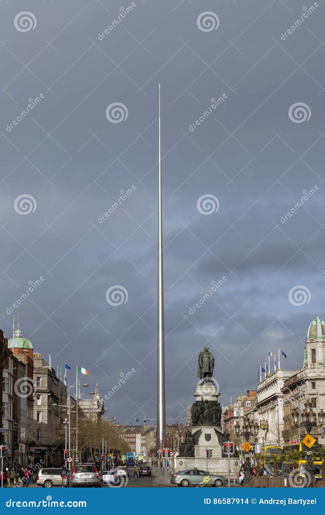 Dublin Spire editorial stock image. Image of modern, view - 86587914