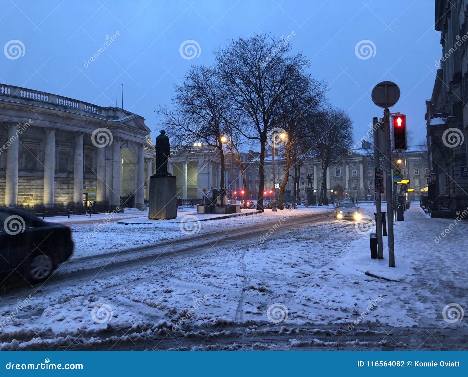 Dublin in Winter stock photo. Image of dublin, winter - 116564082