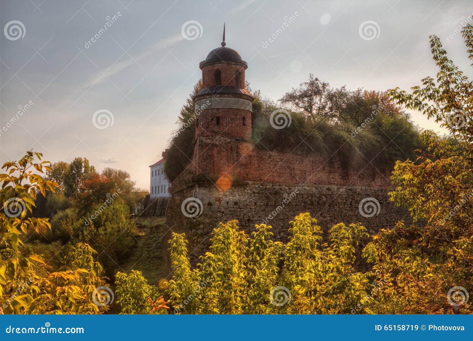 Dubno Castle stock image. Image of history, moody, bridge - 65158719