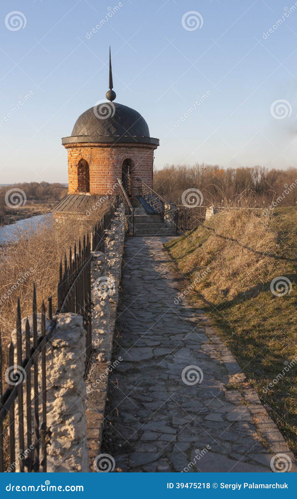 Dubno Castle Tower, Ukraine Stock Photo - Image of history, orange ...