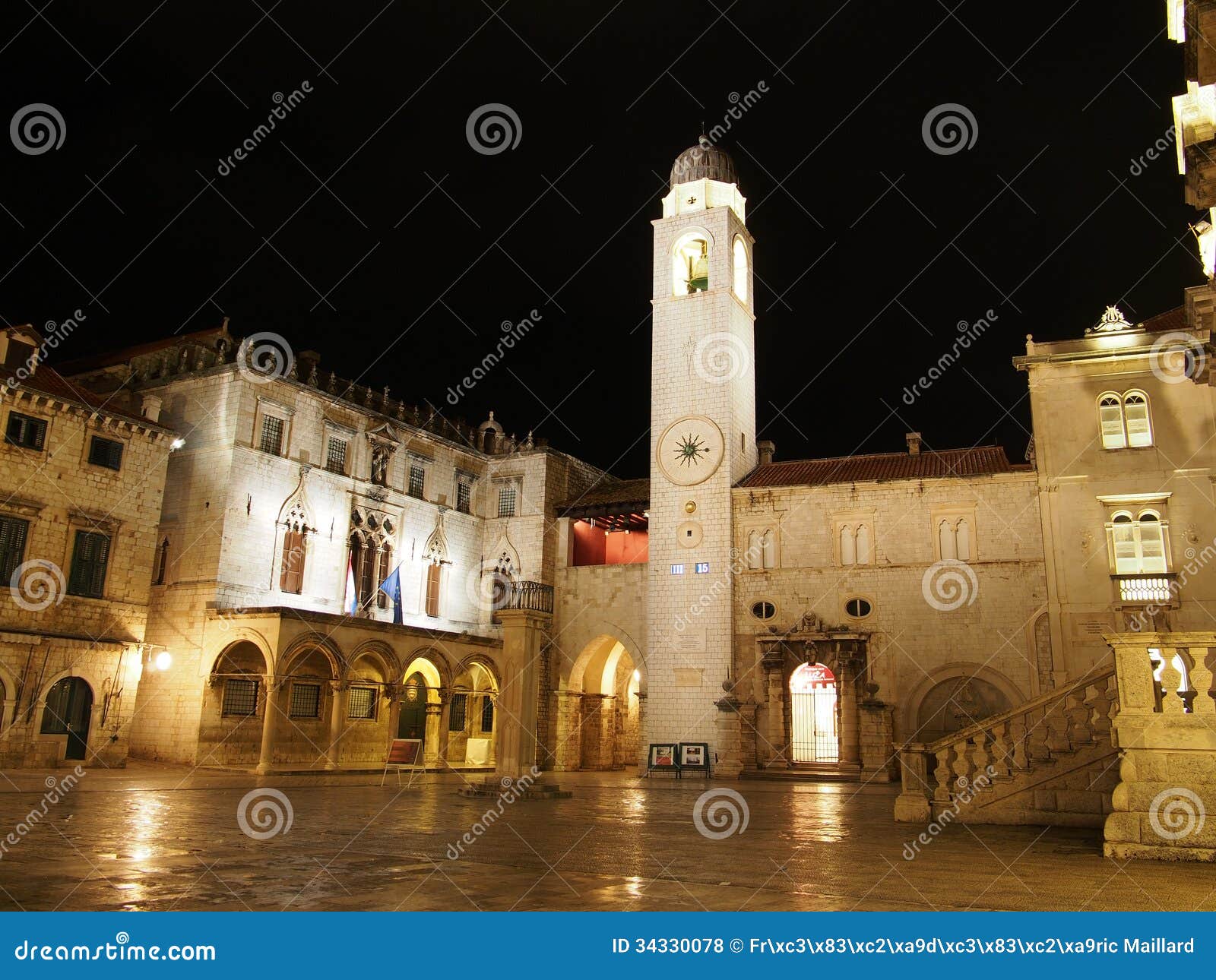 Dubrovnik, August 2013, Croatia, Luza Square Editorial Stock Photo ...