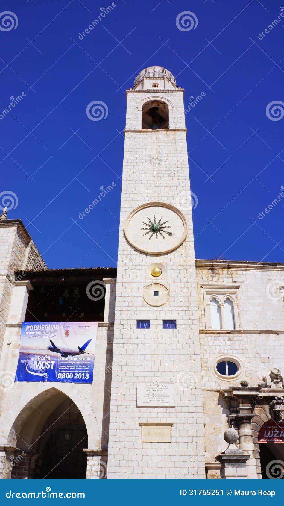 Dubrovnik Bell Tower editorial photo. Image of site, heritage - 31765251