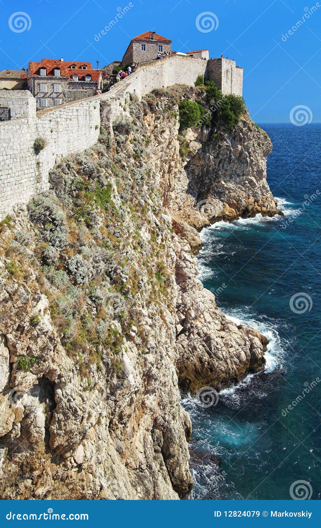 Dubrovnik Fortress, Croatia Stock Image - Image of medieval ...