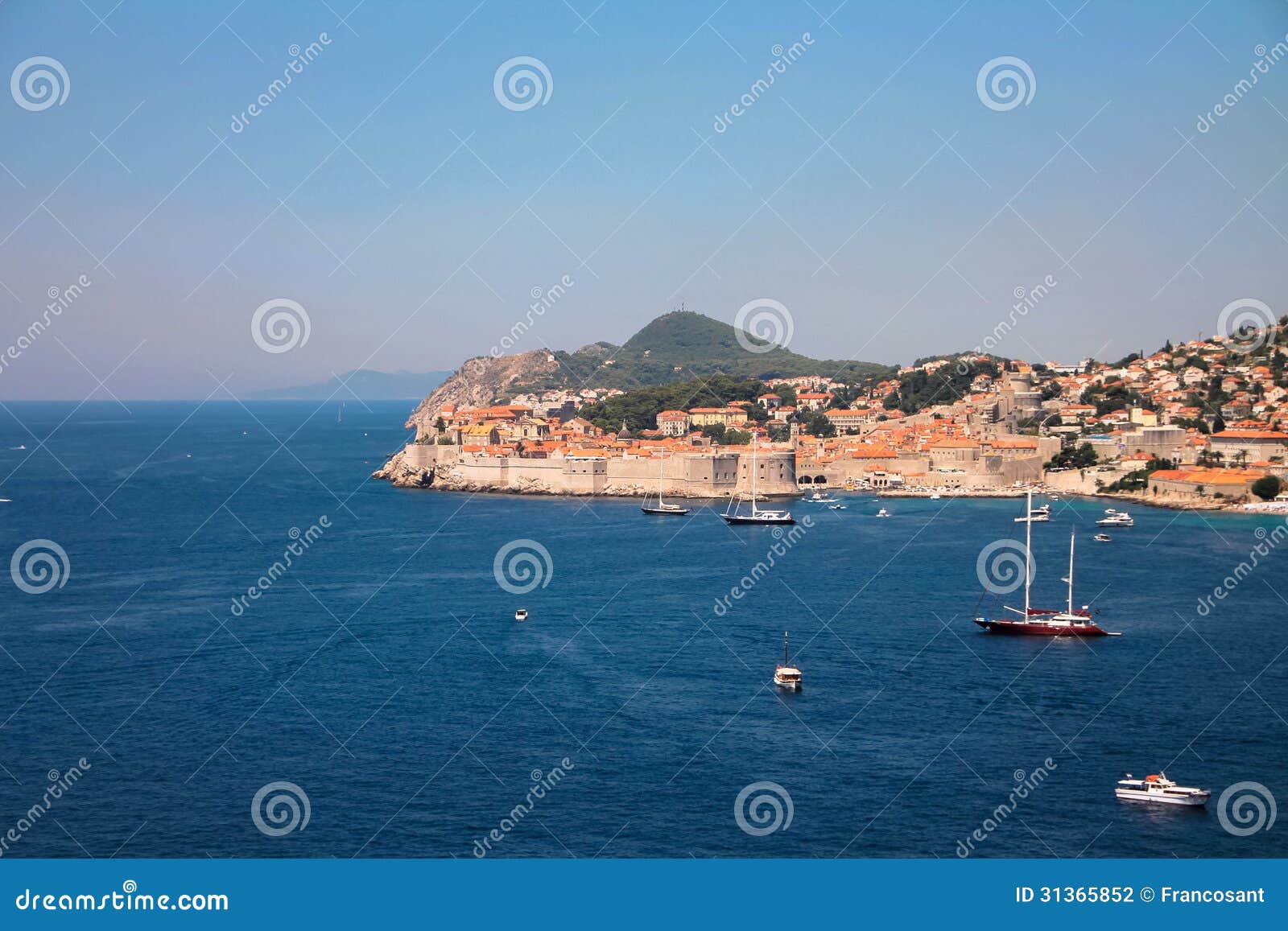 DUBROVNIK - View, Panorama stock photo. Image of ragusa - 31365852
