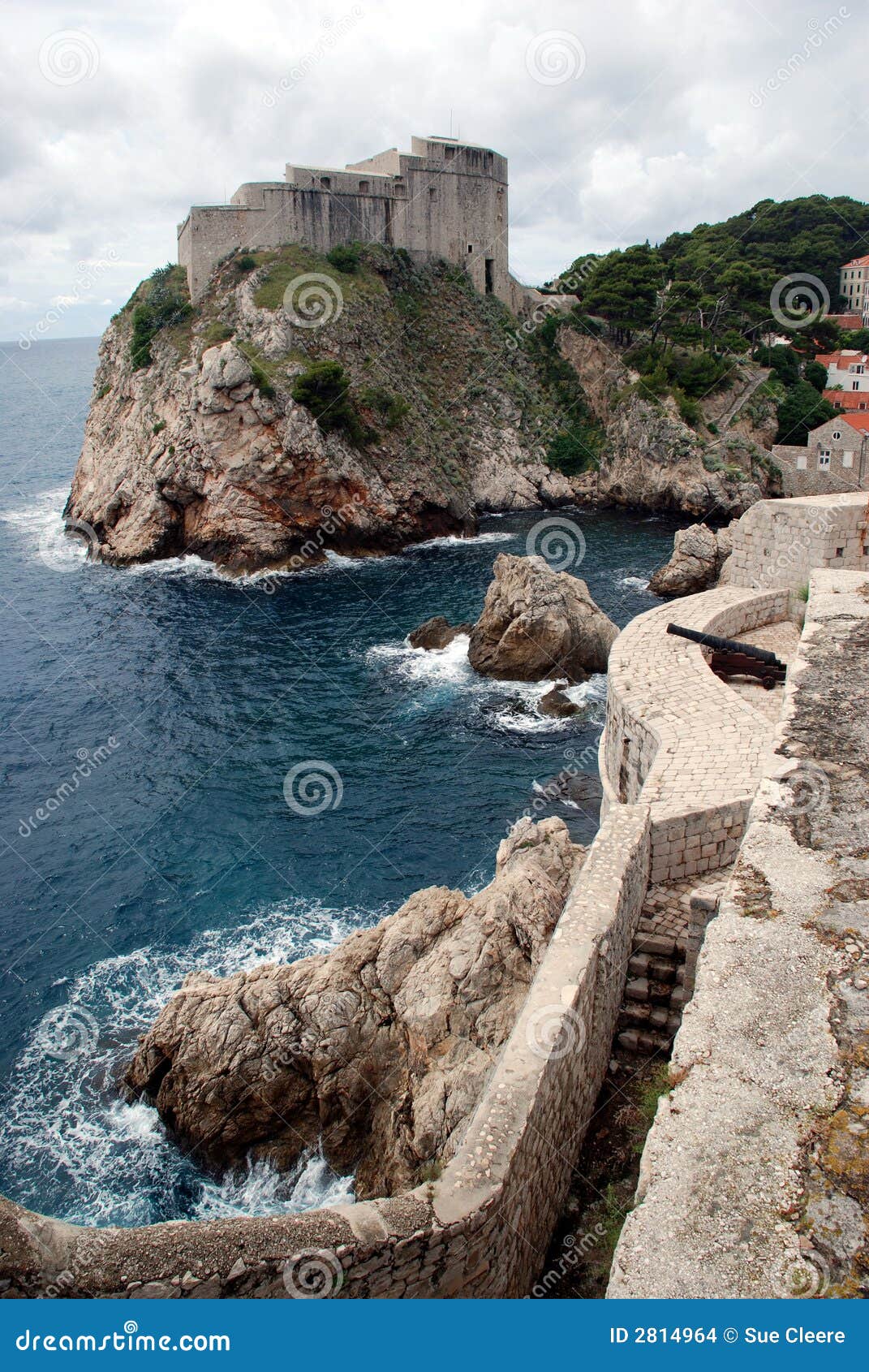 Dubrovnik view of the sea stock photo. Image of ocean - 2814964