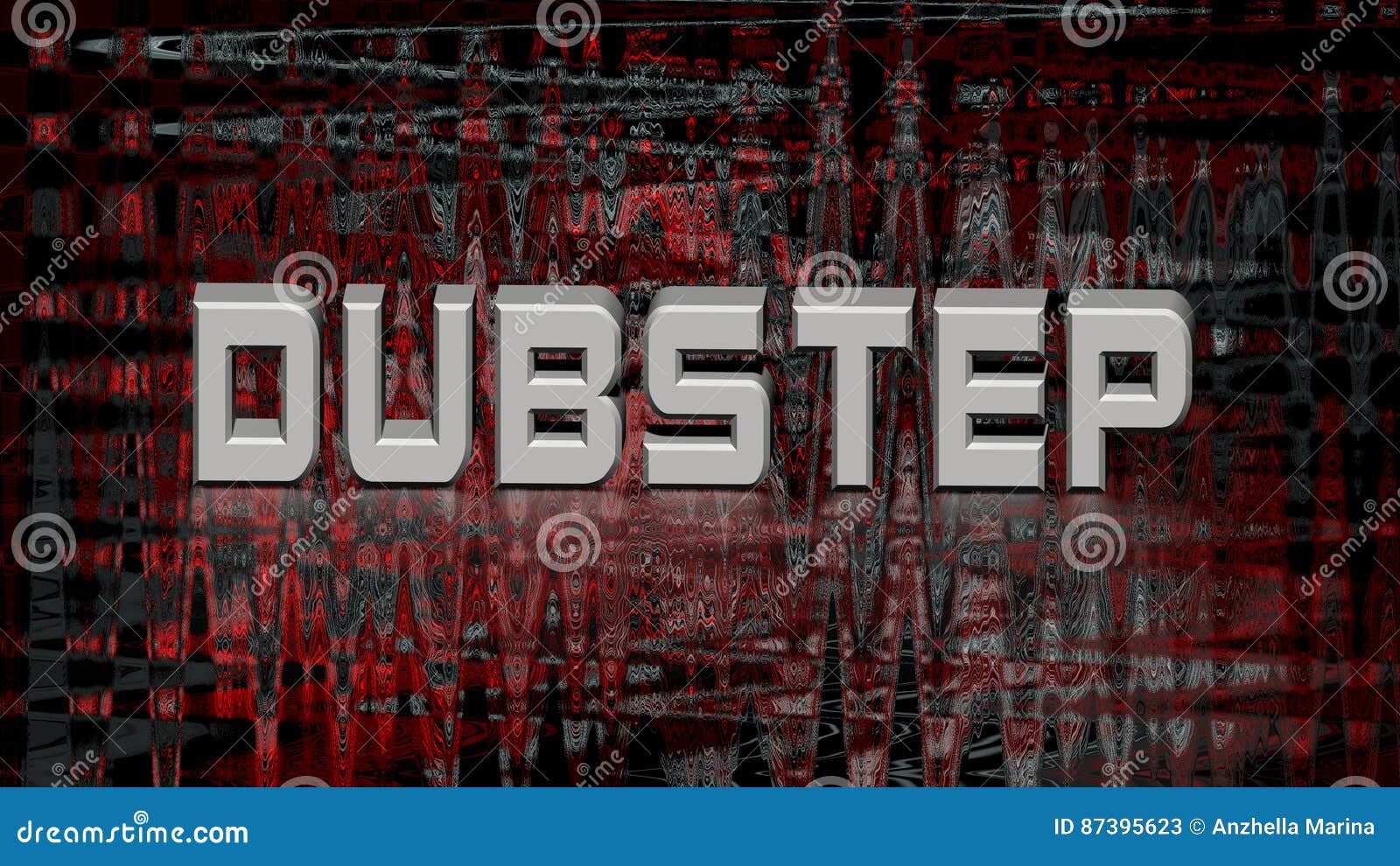 Dubstep Music, Abstract 3d Illustration Stock Illustration ...