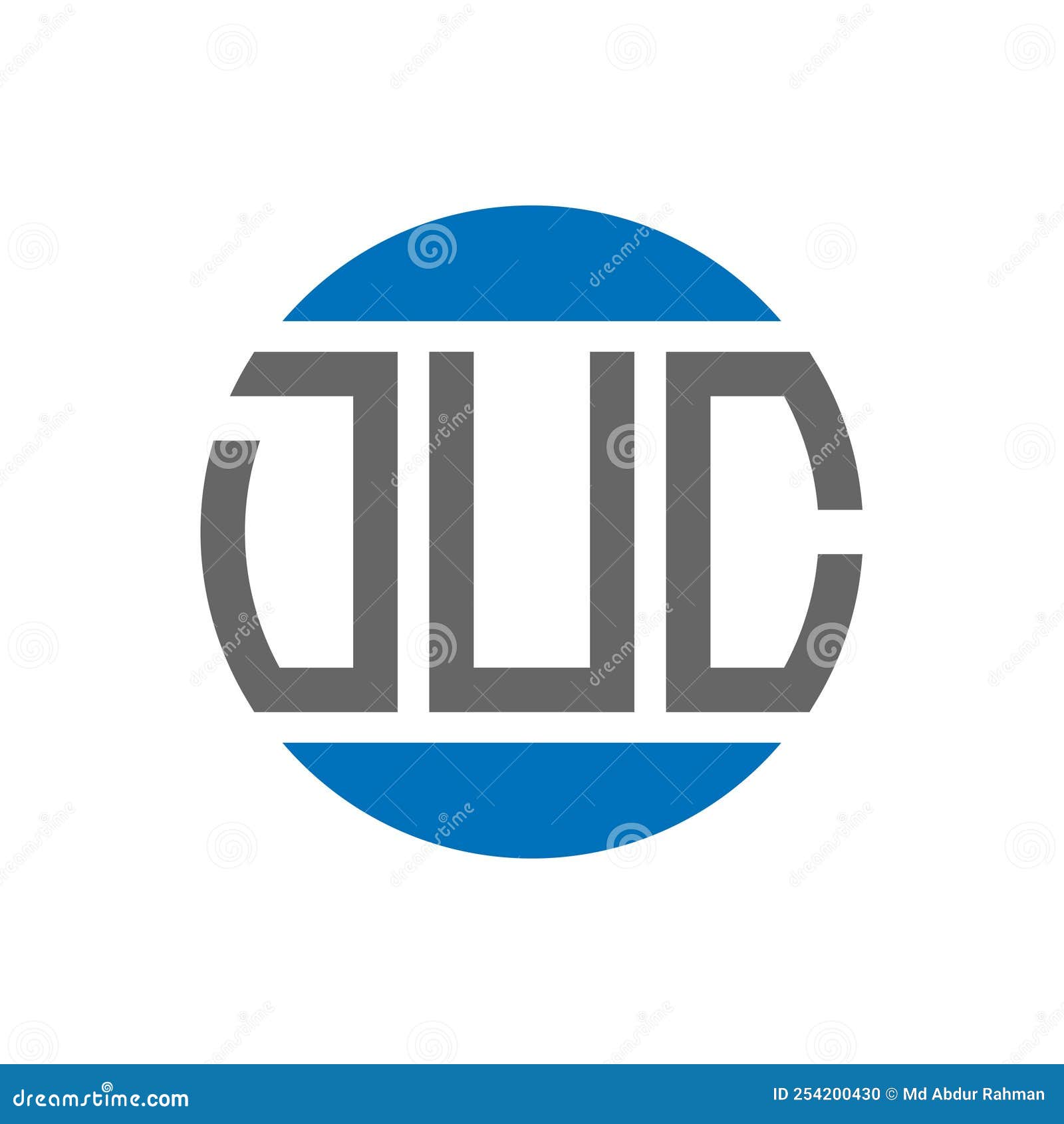 DUC Letter Logo Design On White Background. DUC Creative Initials ...